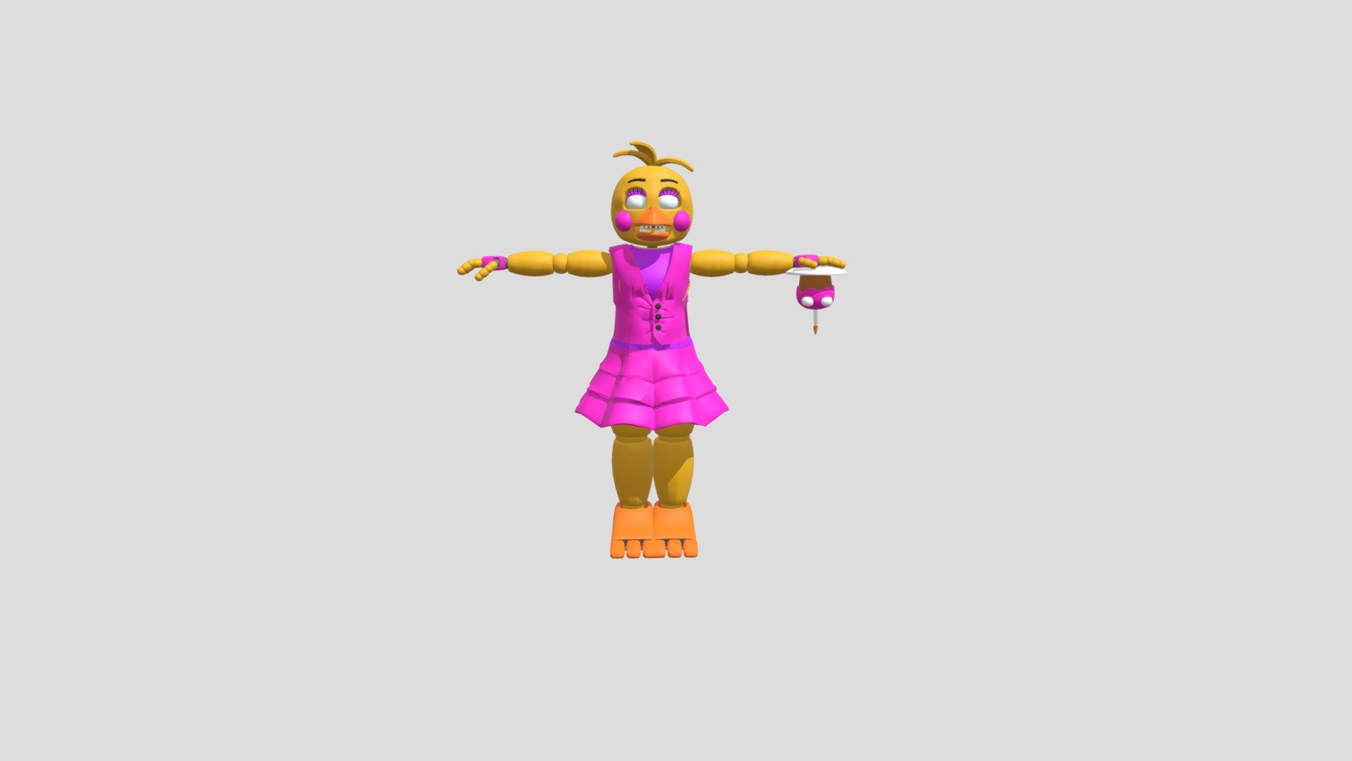 Toy Chica - Download Free 3D model by dwall8611 [f1e5ea3] - Sketchfab