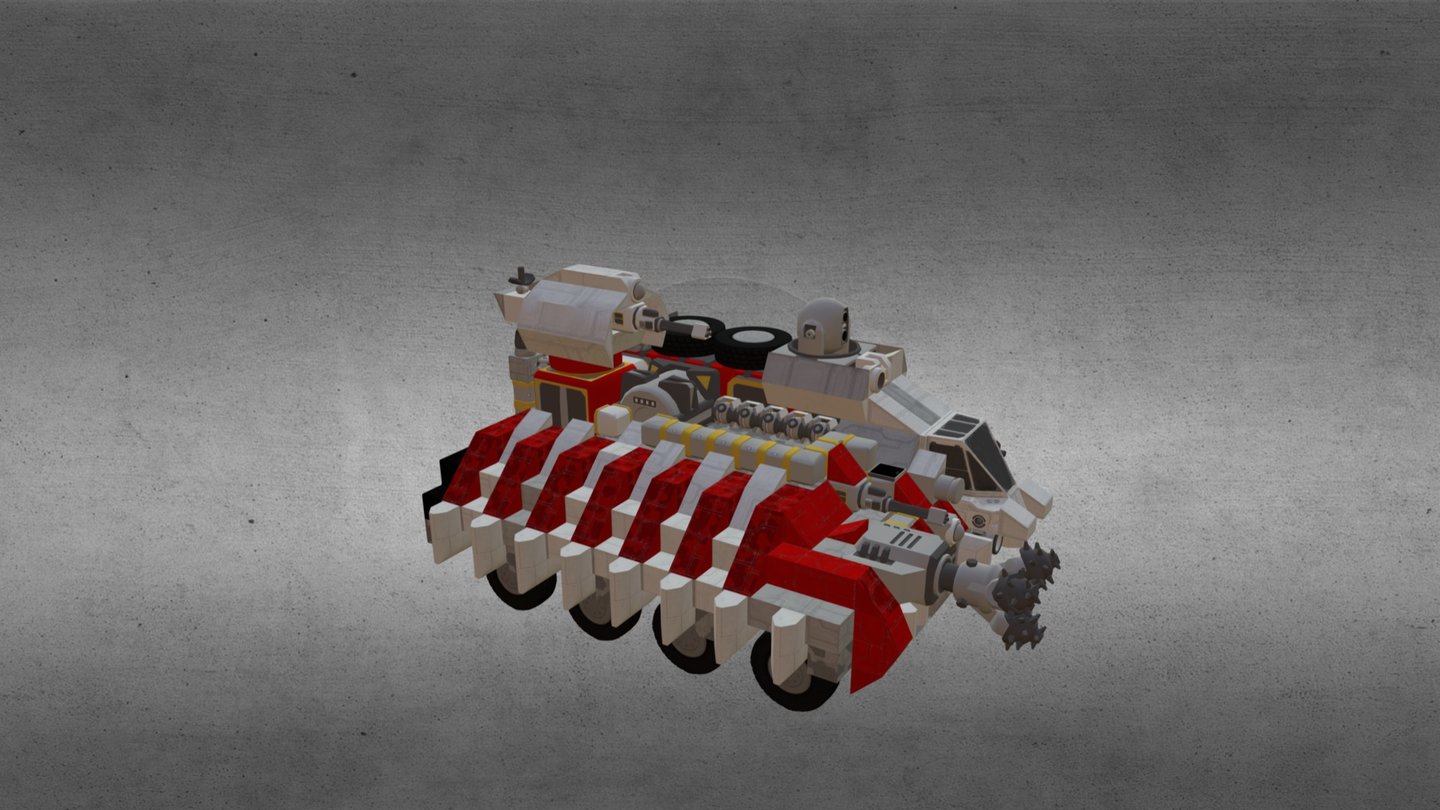 Space Tank 2 created in Space Engineers game - 3D model by Space ...