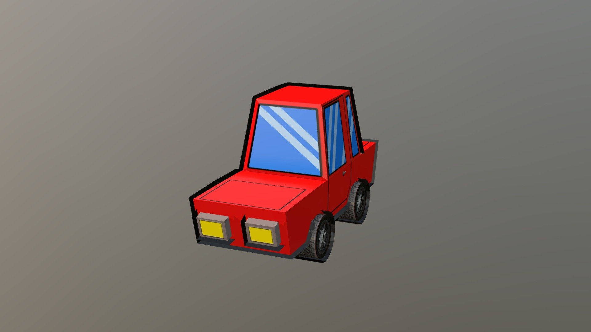 Cartoon car - 3D model by ericagustina [f1e7e84] - Sketchfab