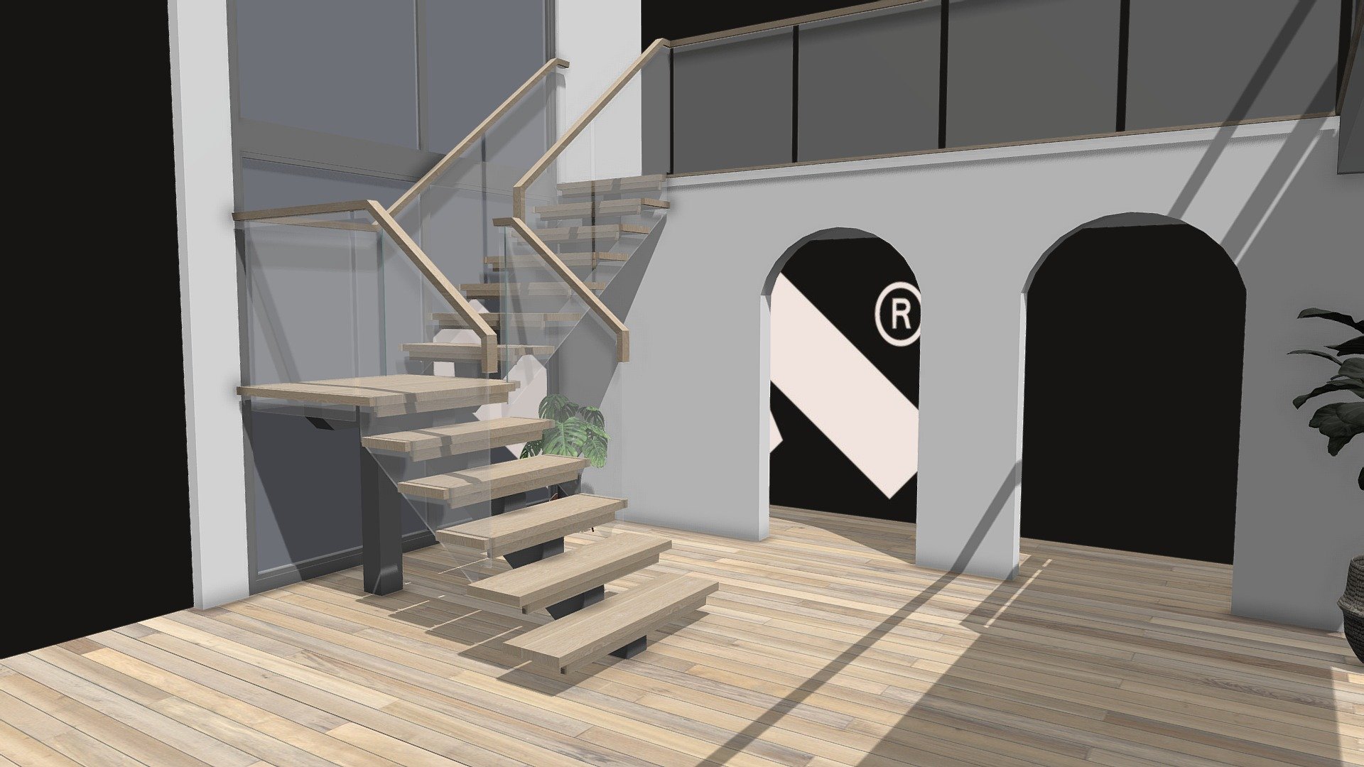 Kanzi Staircase Visual - 3D model by The Metal Staircase Company (@metalstairs) [f1e82fc ...