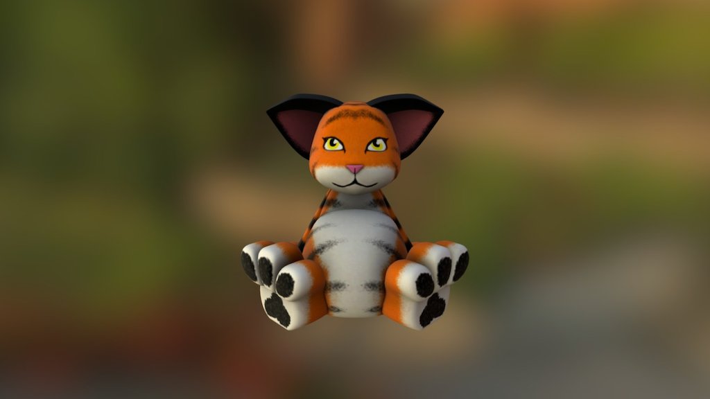 Pudgie! Cat - 3D model by Tiyshen [f1e9388] - Sketchfab