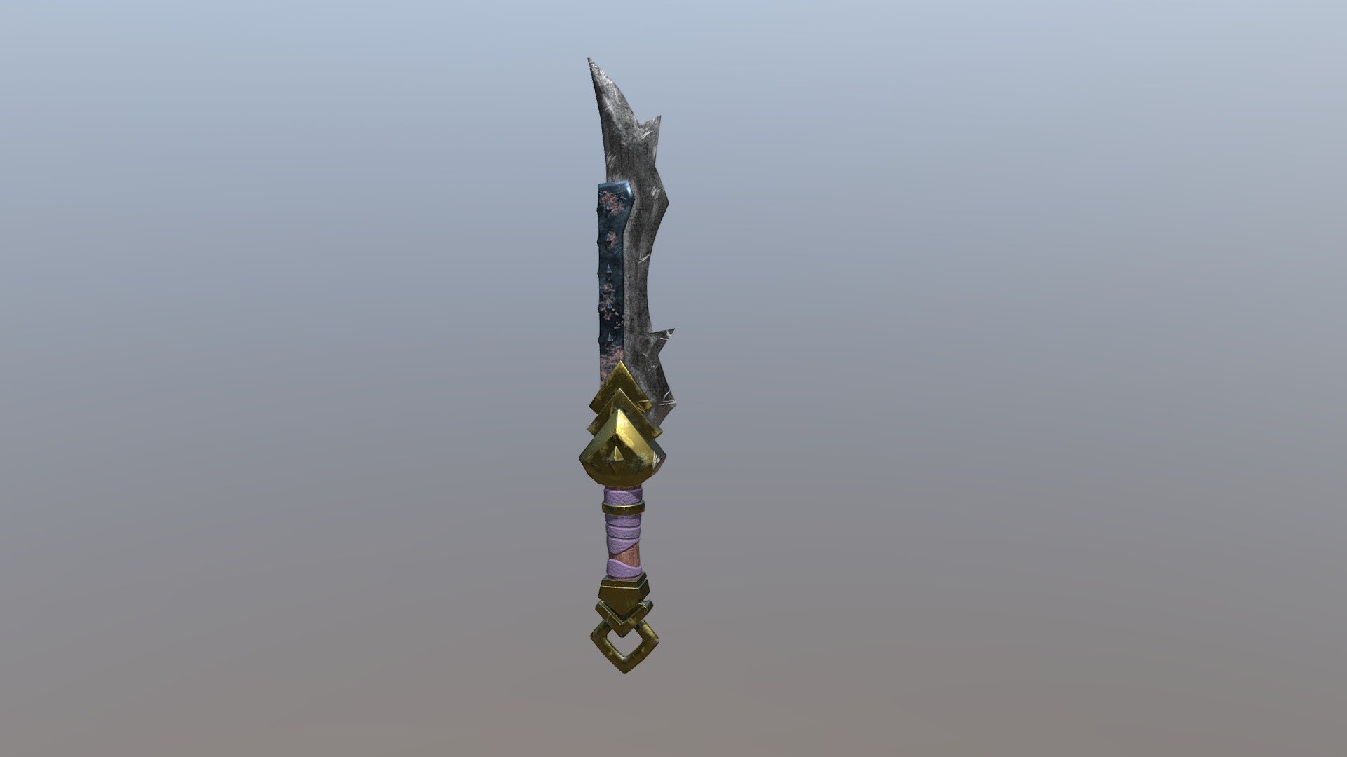 spiked dagger - 3D model by marie brodeur (@marie_brodeur) [f1e9b7e ...