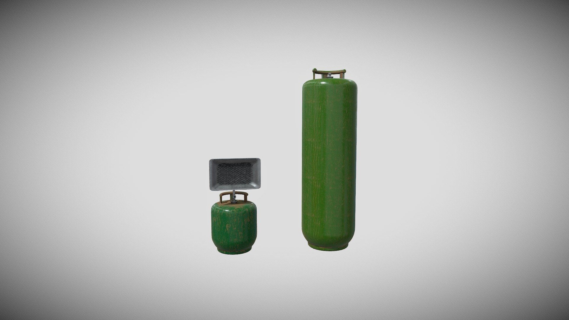 LPG Gas Cylinder Rusty and Heater Cylinder Free - Download Free 3D ...