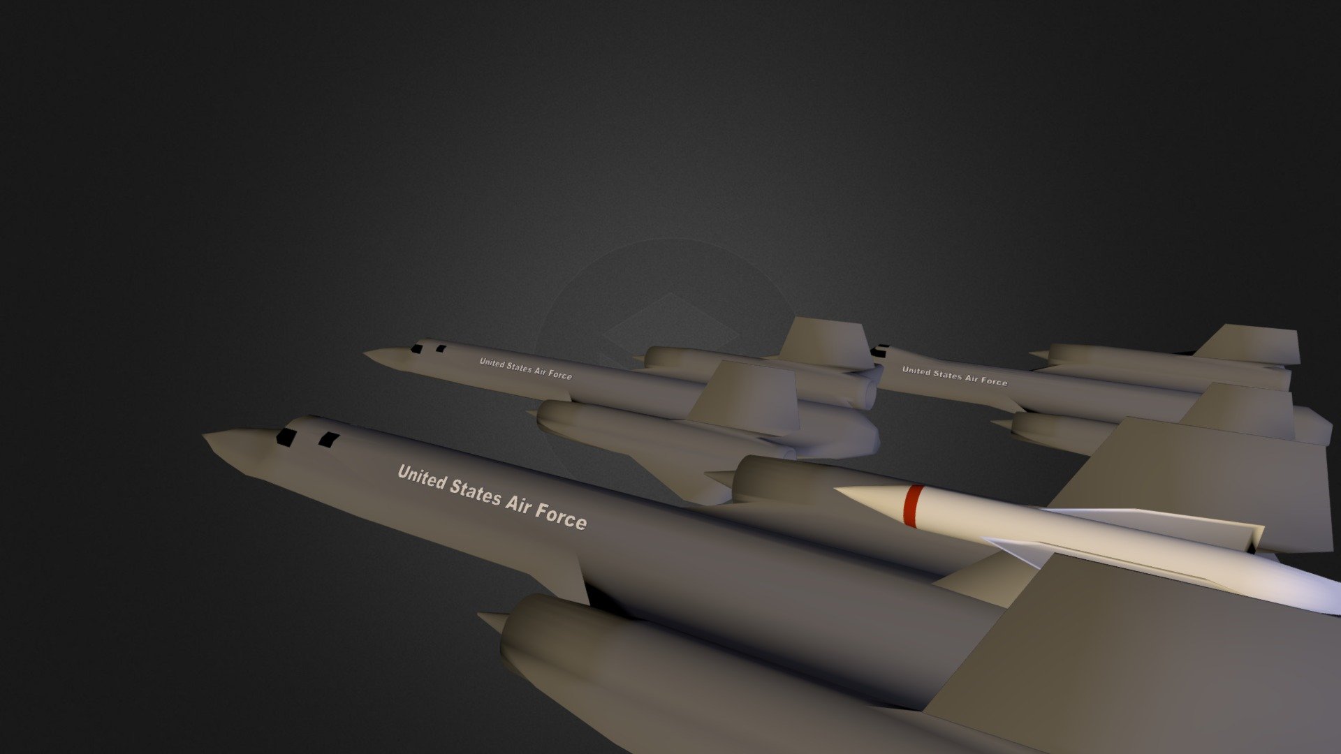 Blackbird Fighter Aircraft - 3D model by 3DCloud.company (@3dcloud ...