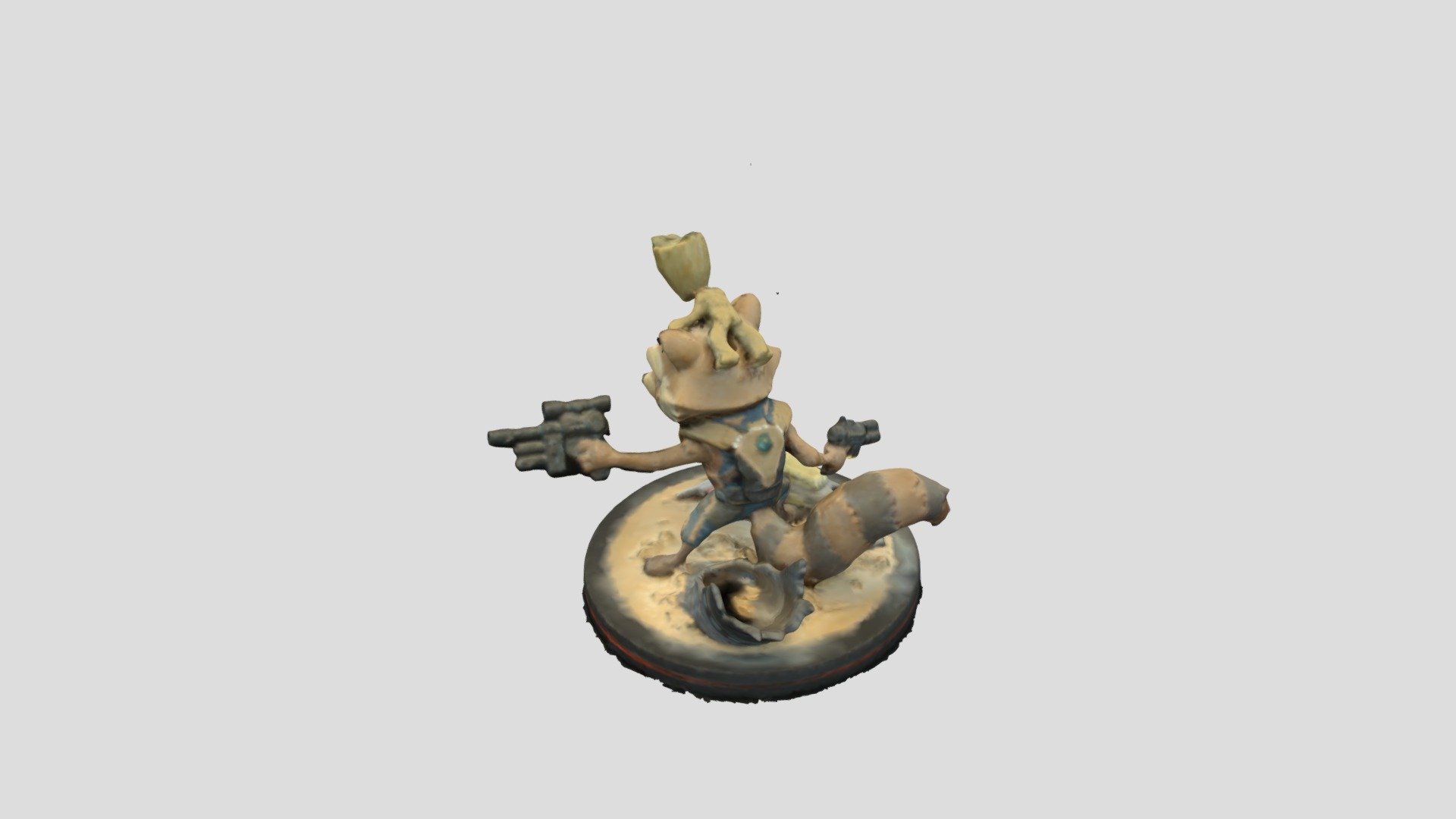 Rocket Statue - 3D model by ElyseTheArchaeologist [f1eb80e] - Sketchfab