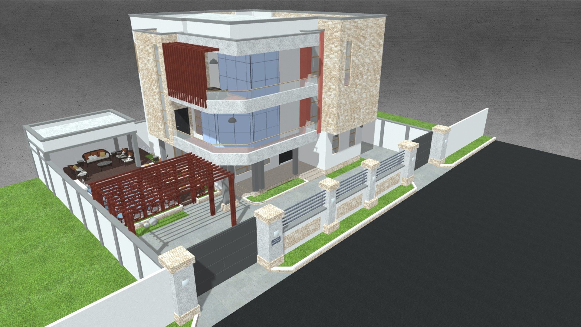 RiverSide Residence - 3D model by Gabochie Design (@gabochie) [f1ed25b ...