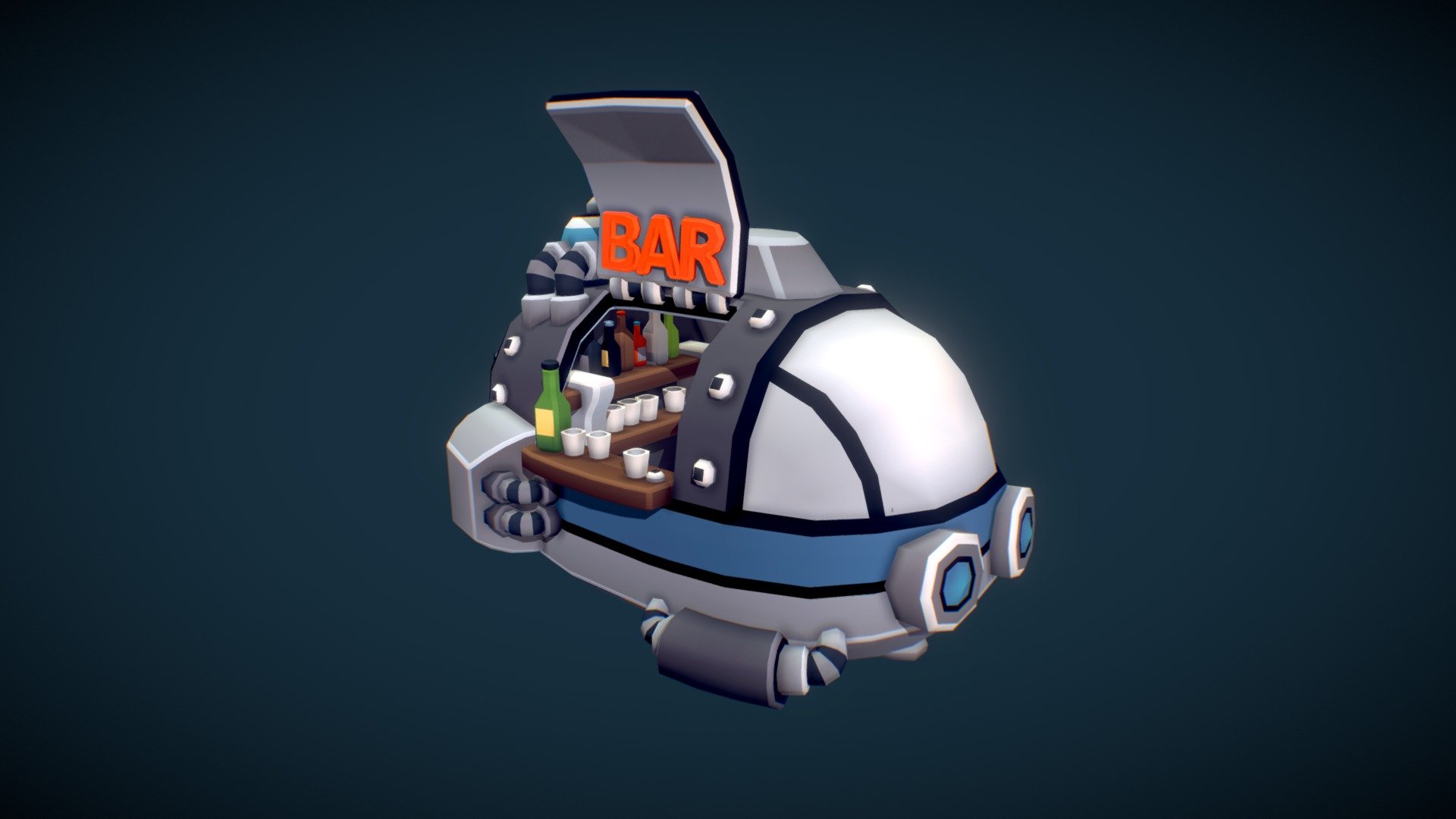 Spaceship Hero - Tomb Star - 3D model by BitGem [f1efaf9] - Sketchfab