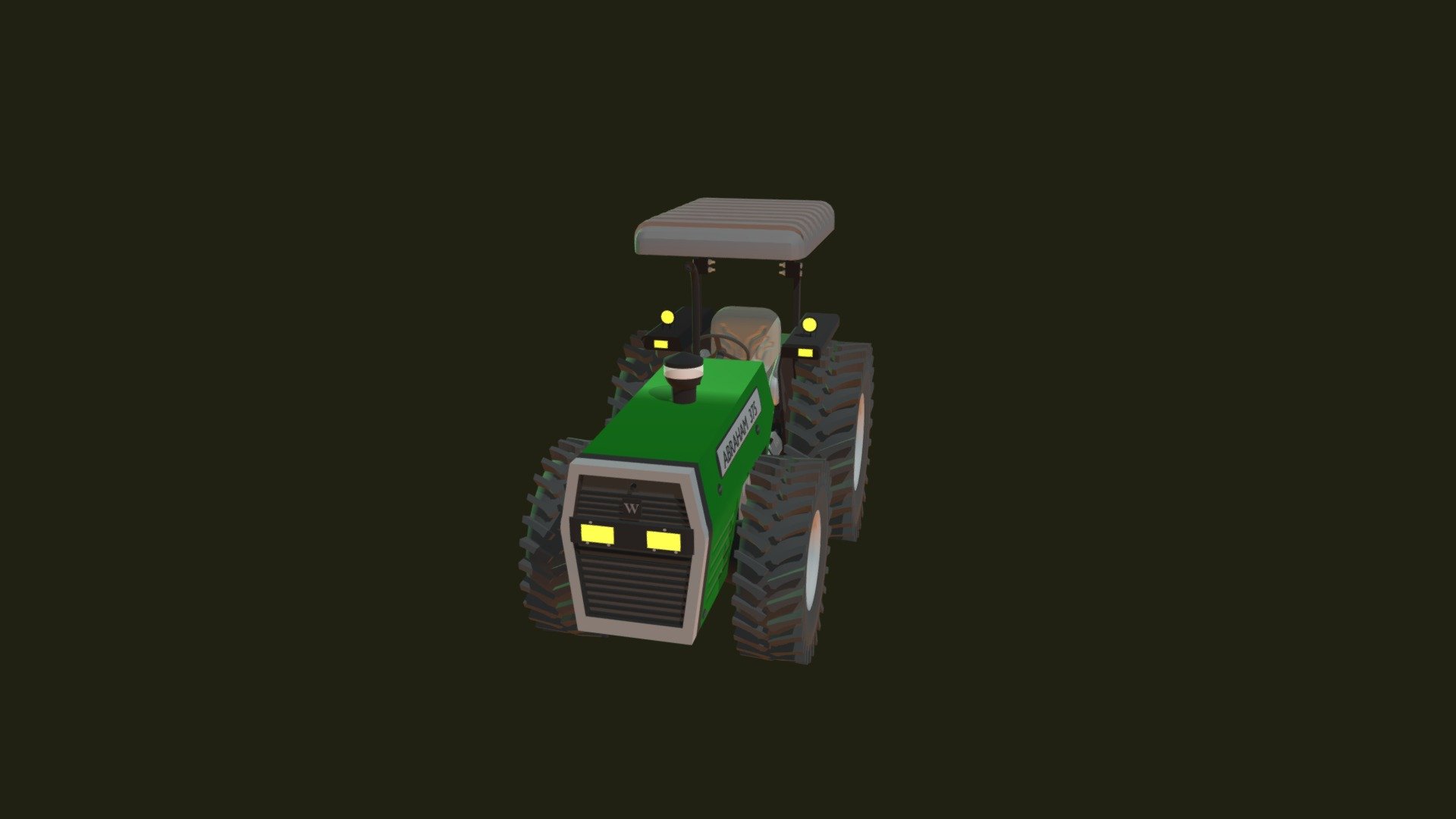 Tractor - Download Free 3D model by Hamza_Tariq [f1f01cf] - Sketchfab