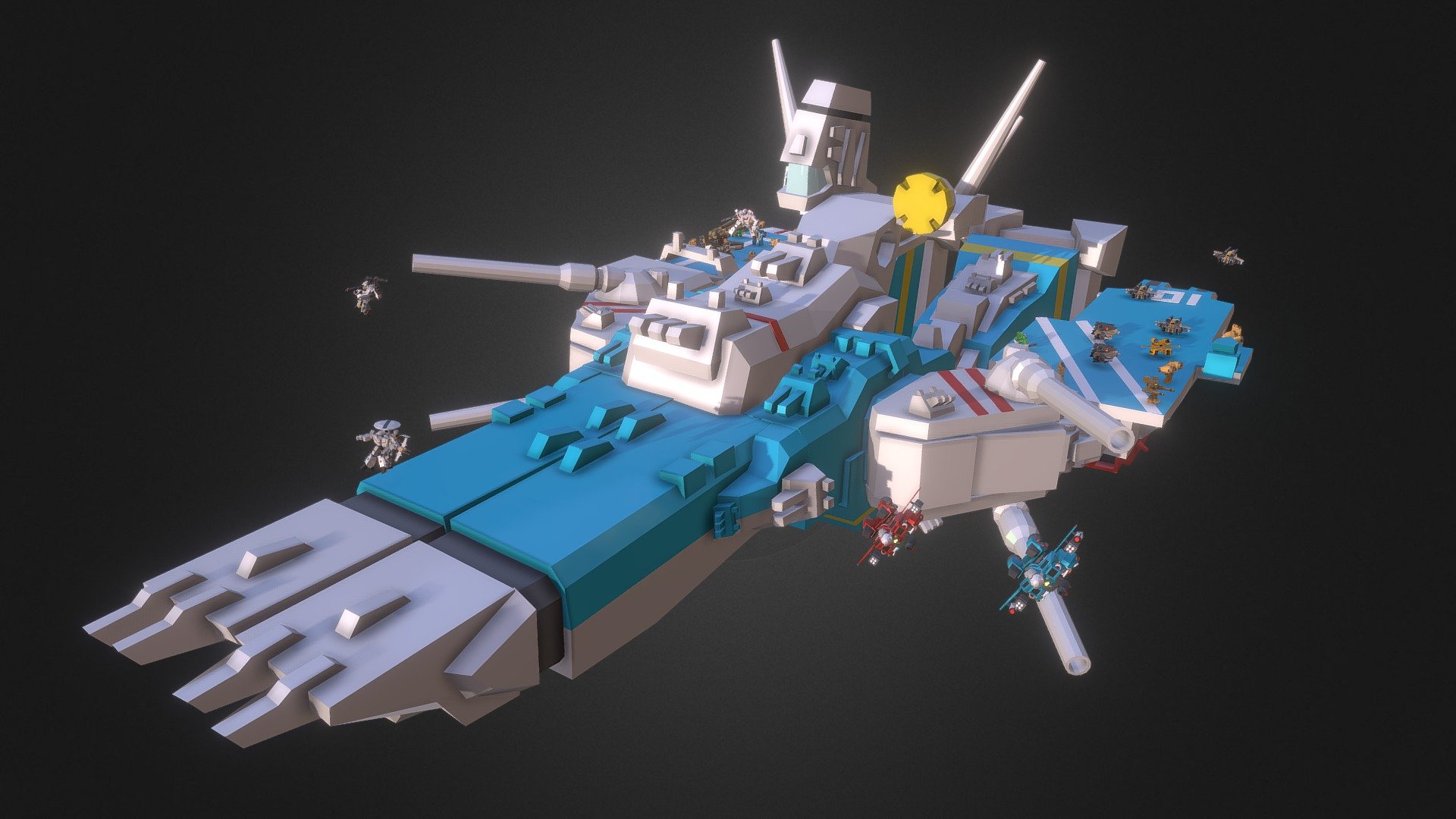 SD Macross SDF-1 Macross Launch! - Download Free 3D model by tipatat ...