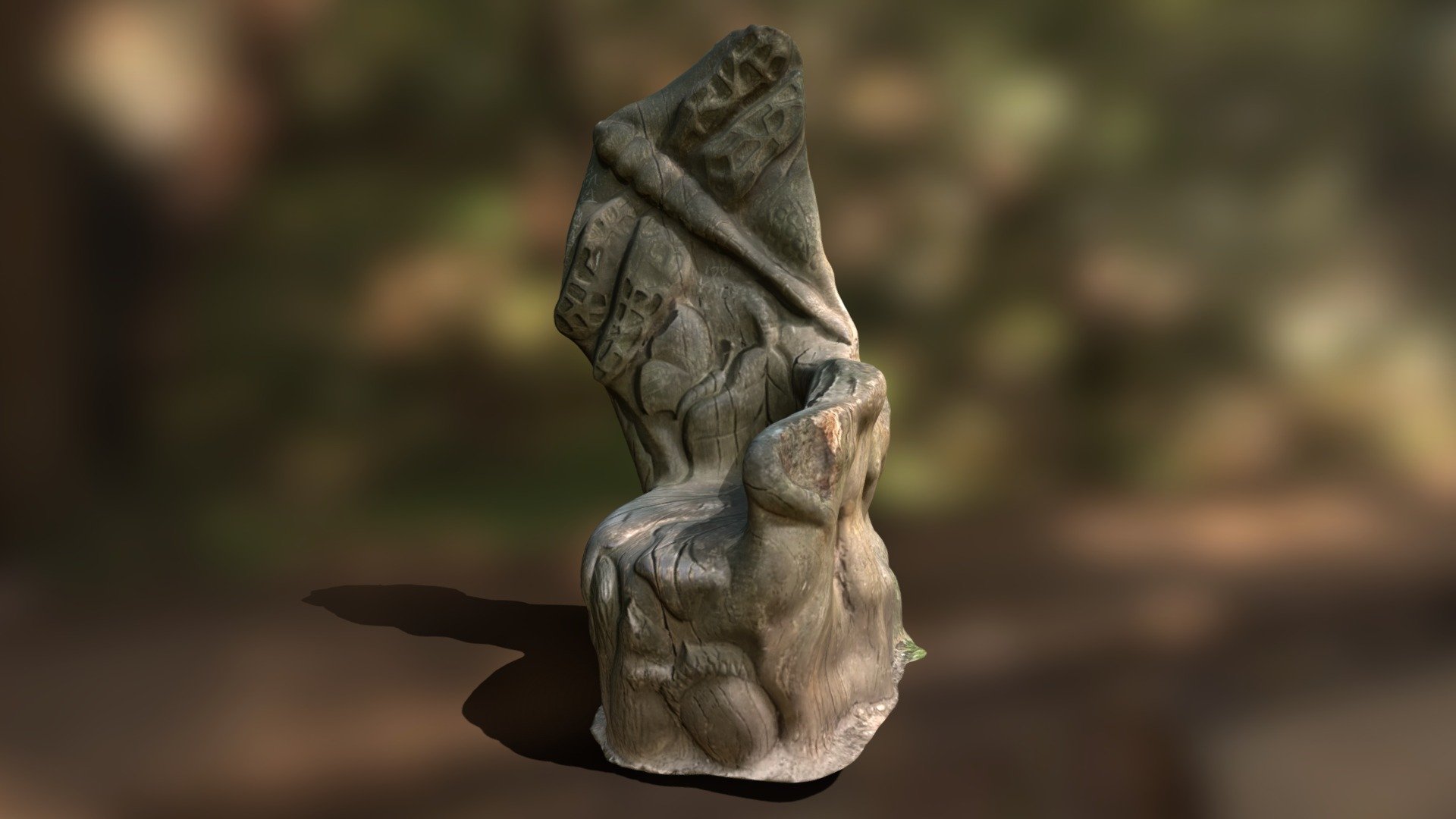 Tree trunk chair - 3D model by Lycortas [f1f0ec8] - Sketchfab