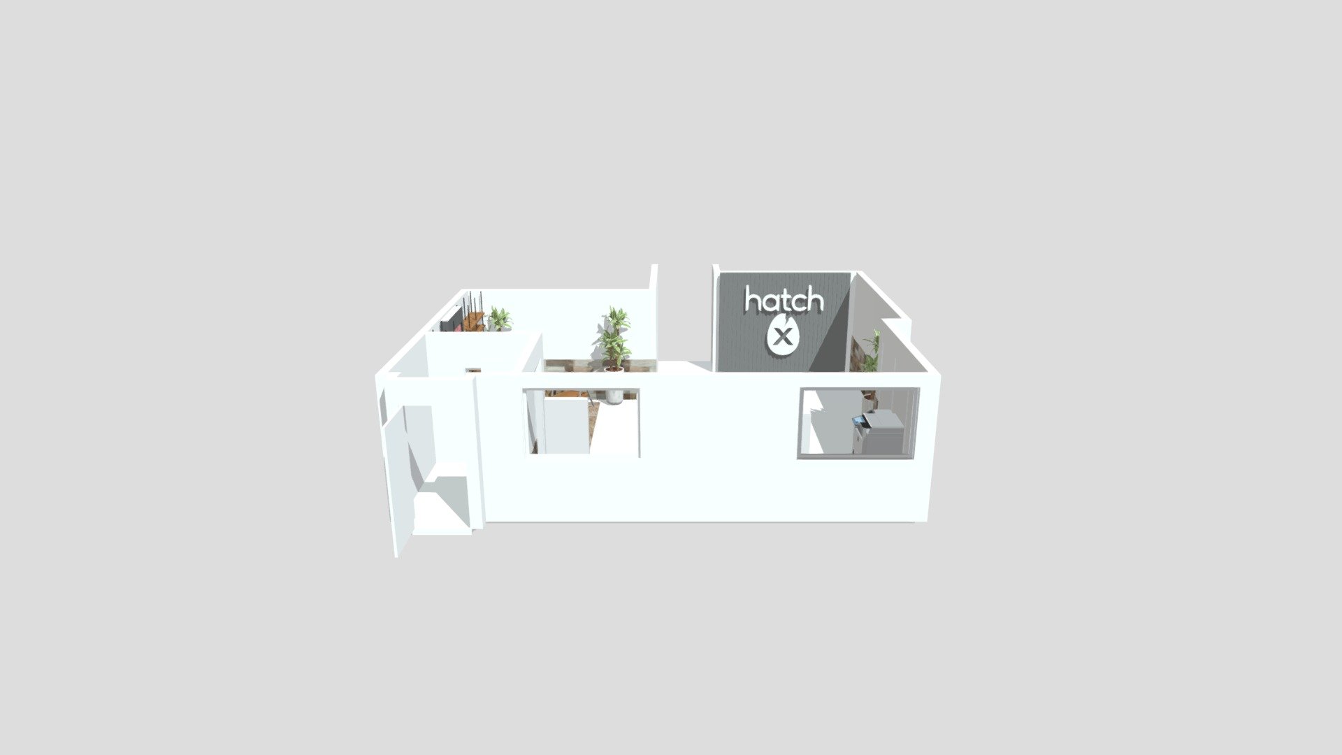 HATCHX_RECEPTION_V1 - 3D model by HatchExhibits [f1f0f74] - Sketchfab