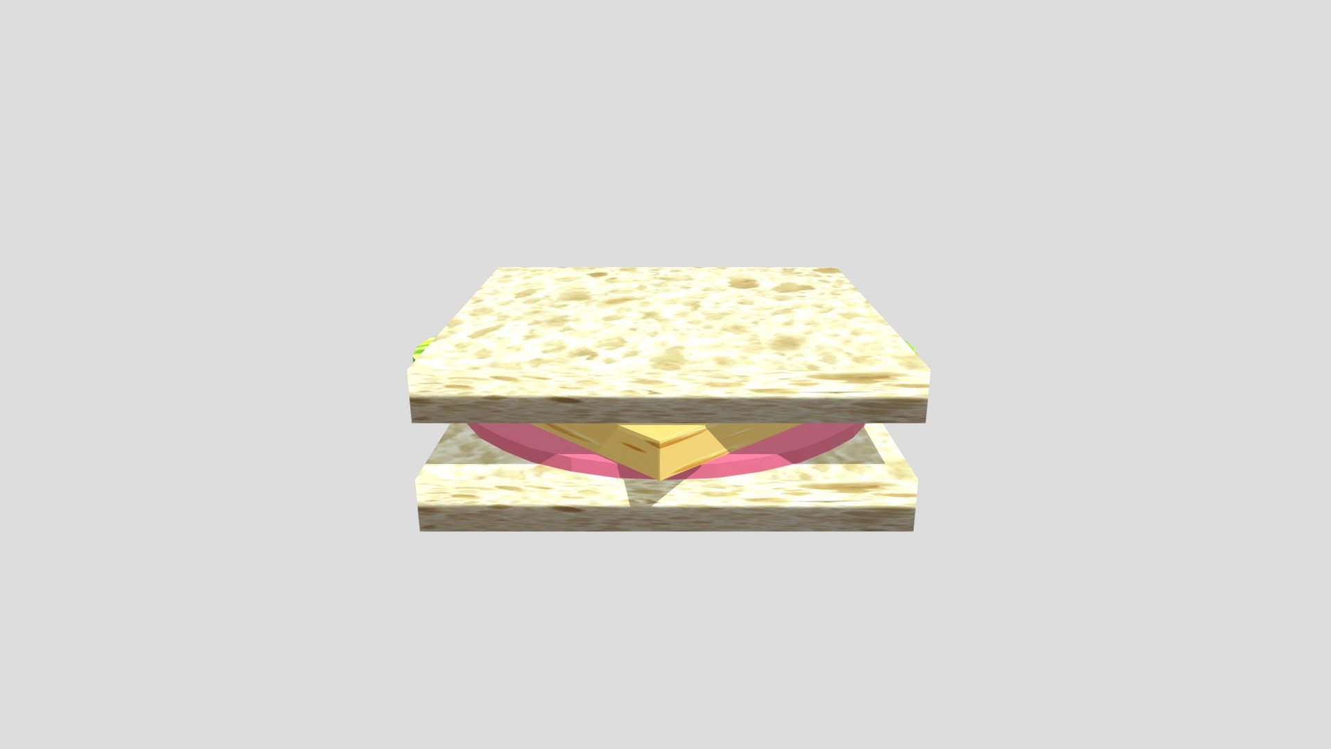 Sandwich - 3D Model - 3D model by Seany (@1OfficiallySeanyy) [f1f0f78 ...