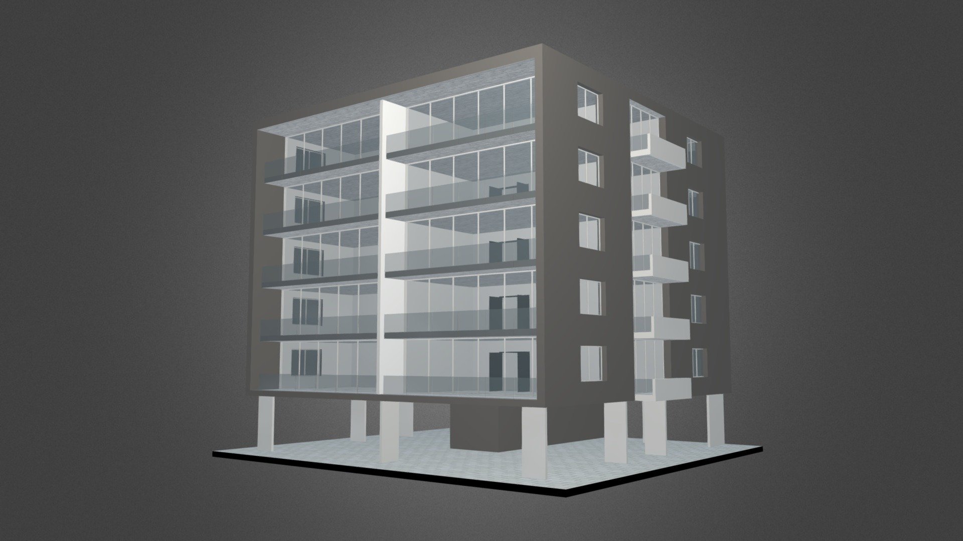 The Box Building - 3D model by Zayed Dabaja (@zayed.dabaja) [f1f24b7 ...