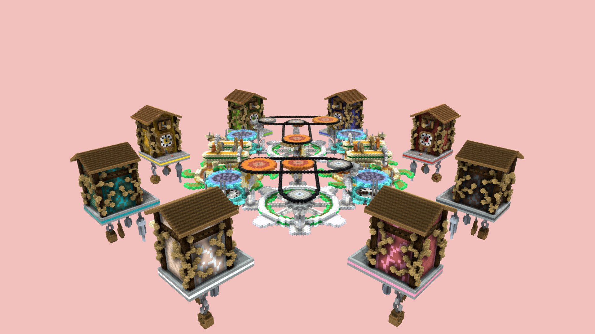 "Mechanisms" - Minecraft bedwars Map - 3D model by Deceytful [f1f37f0 ...