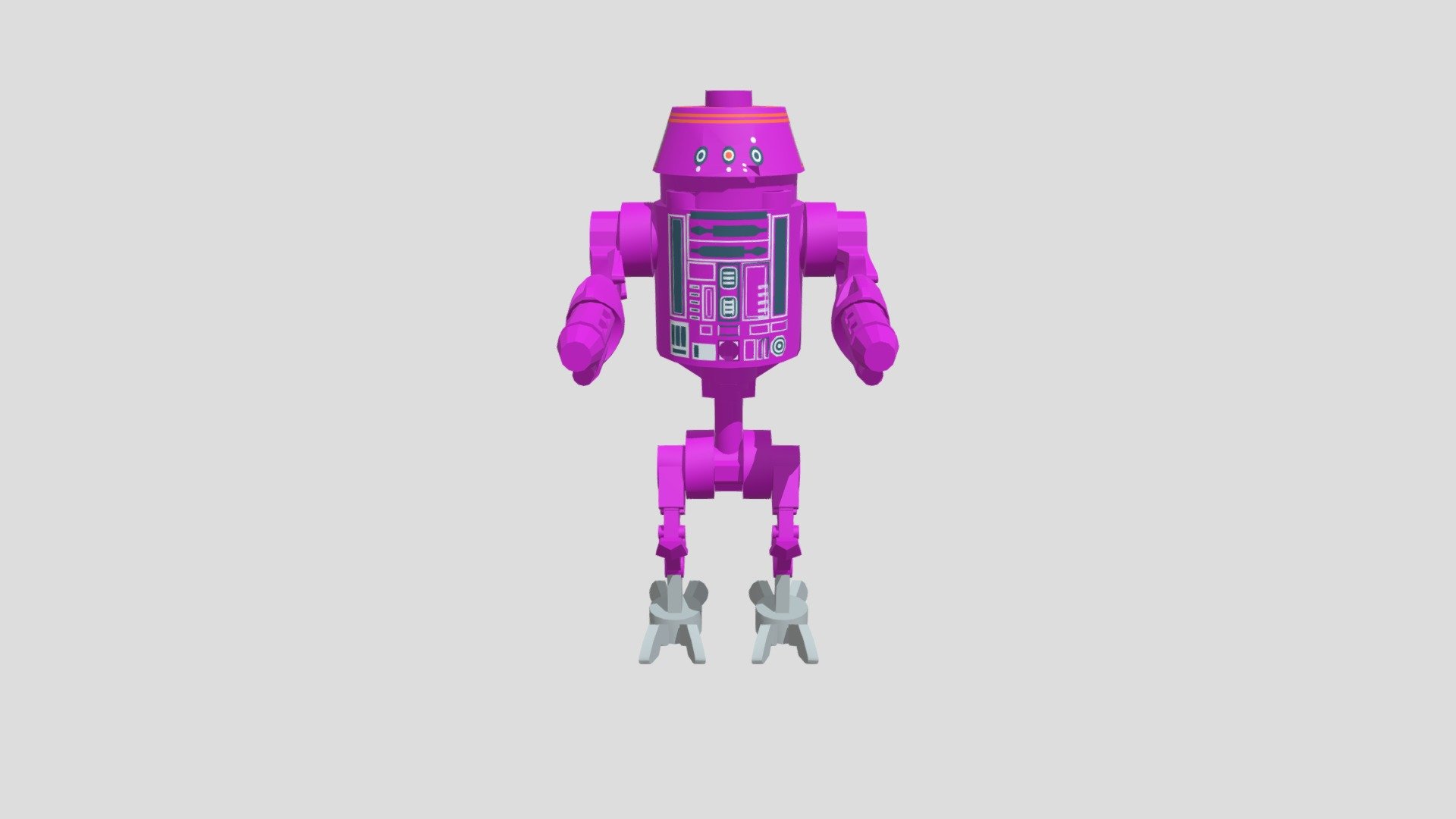 my custom droid - 3D model by 86758isbackAgainNow [f1f4081] - Sketchfab