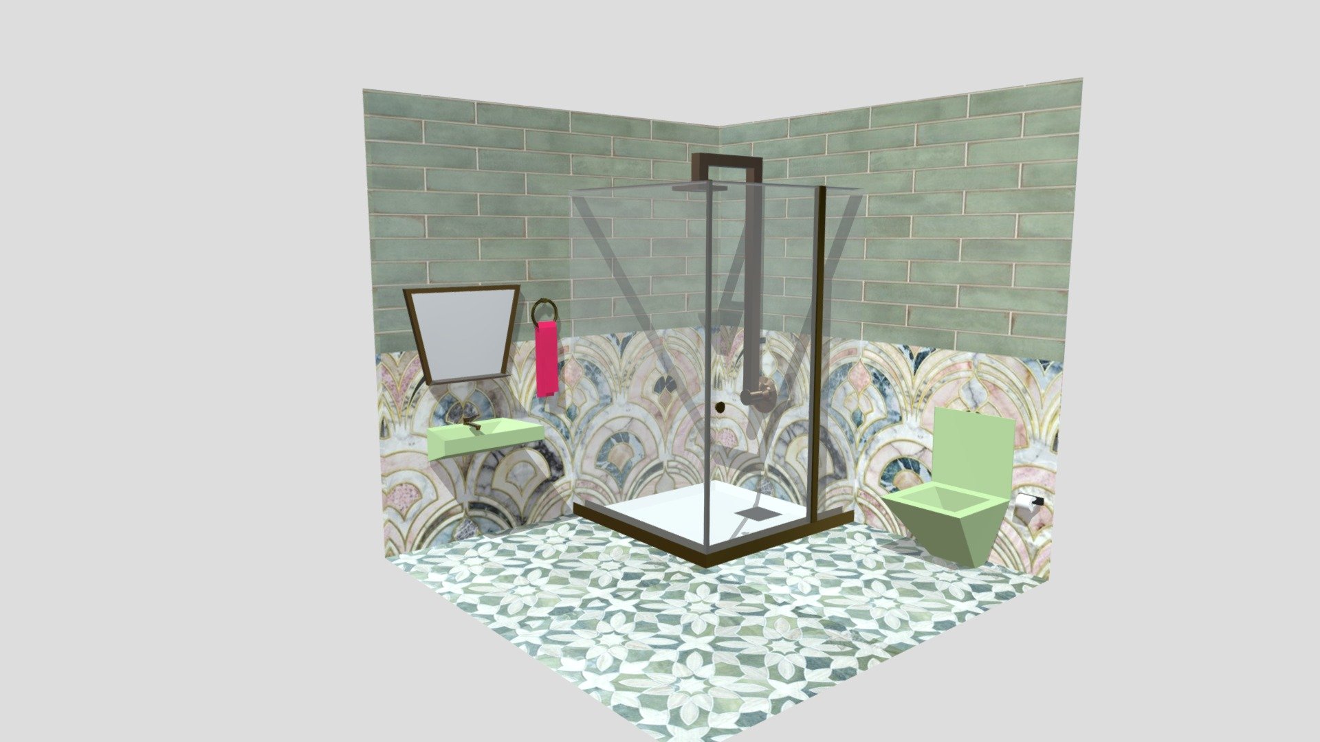 Bathroom Design - Download Free 3D model by emilmammadzada (@emilzaqe ...