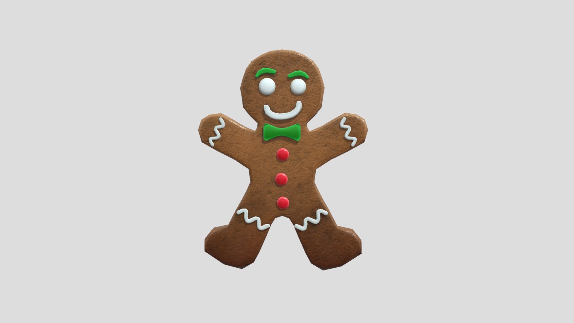 Stylized Ginger Bread Man - 3D model by lucasblizzard [f1f4708] - Sketchfab