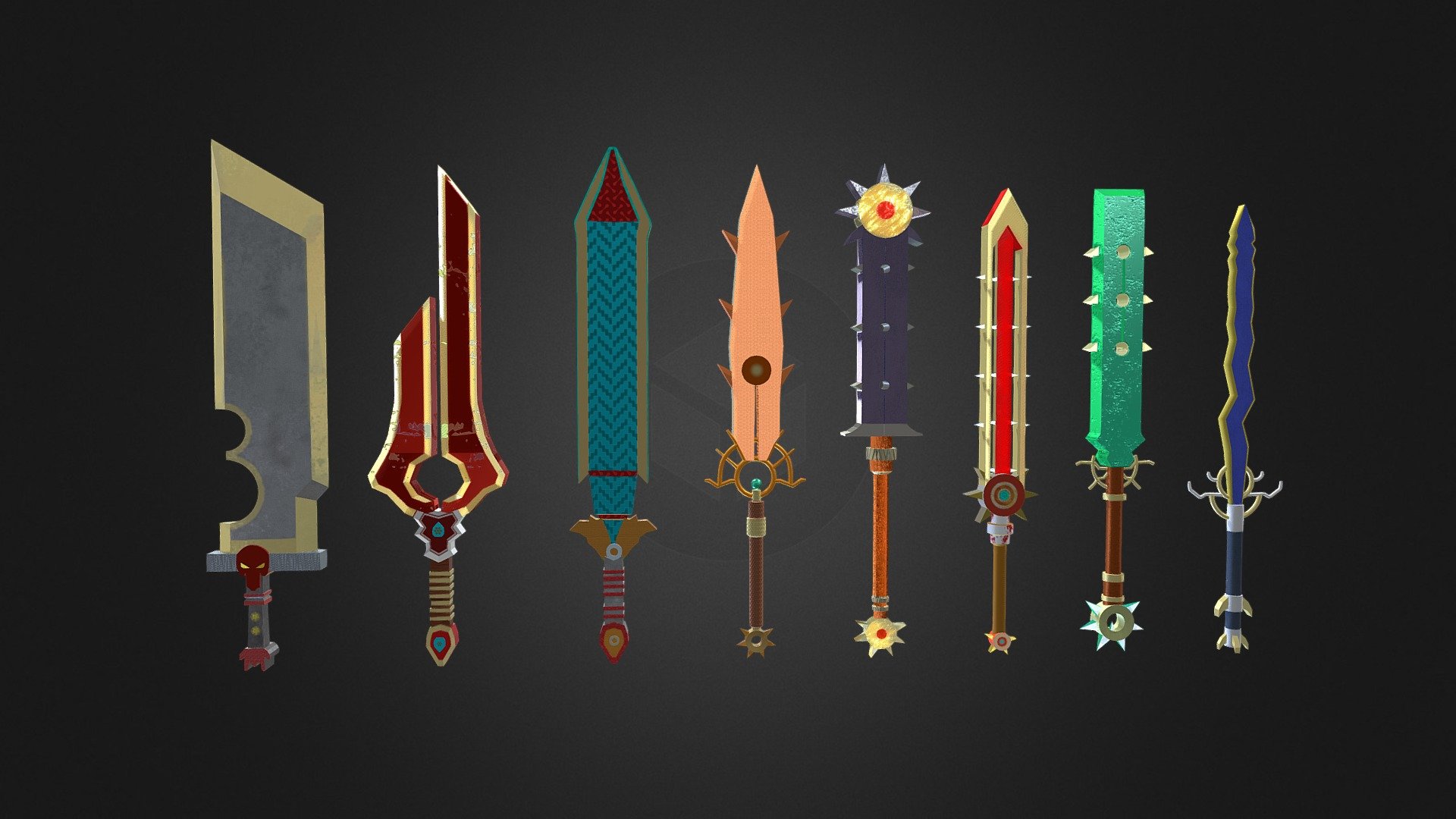 swords - 3D model by zaidi40621 (@xaidi40621) [f1f6ac5] - Sketchfab