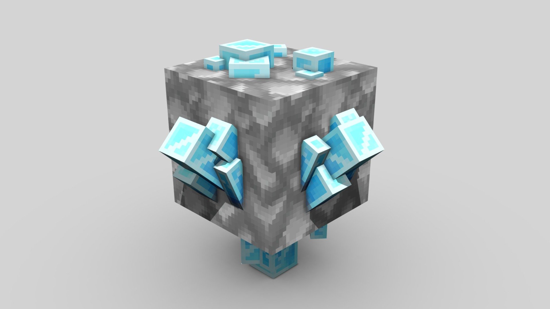 Diamond Ore - 3D model by Lucy Poole (@LucyPoole3D) [f1f7c4b] - Sketchfab
