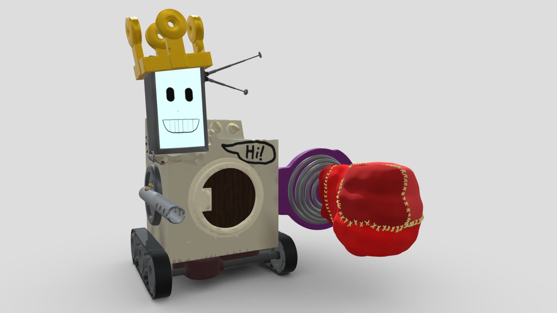 The Robot King - Download Free 3D model by art_r [f1fa172] - Sketchfab