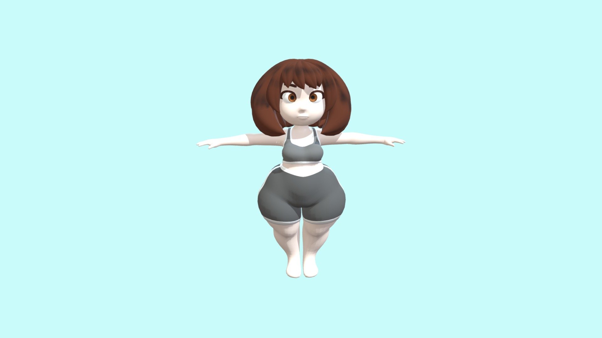shorty girl - Download Free 3D model by slate (@marcoslate1999 ...