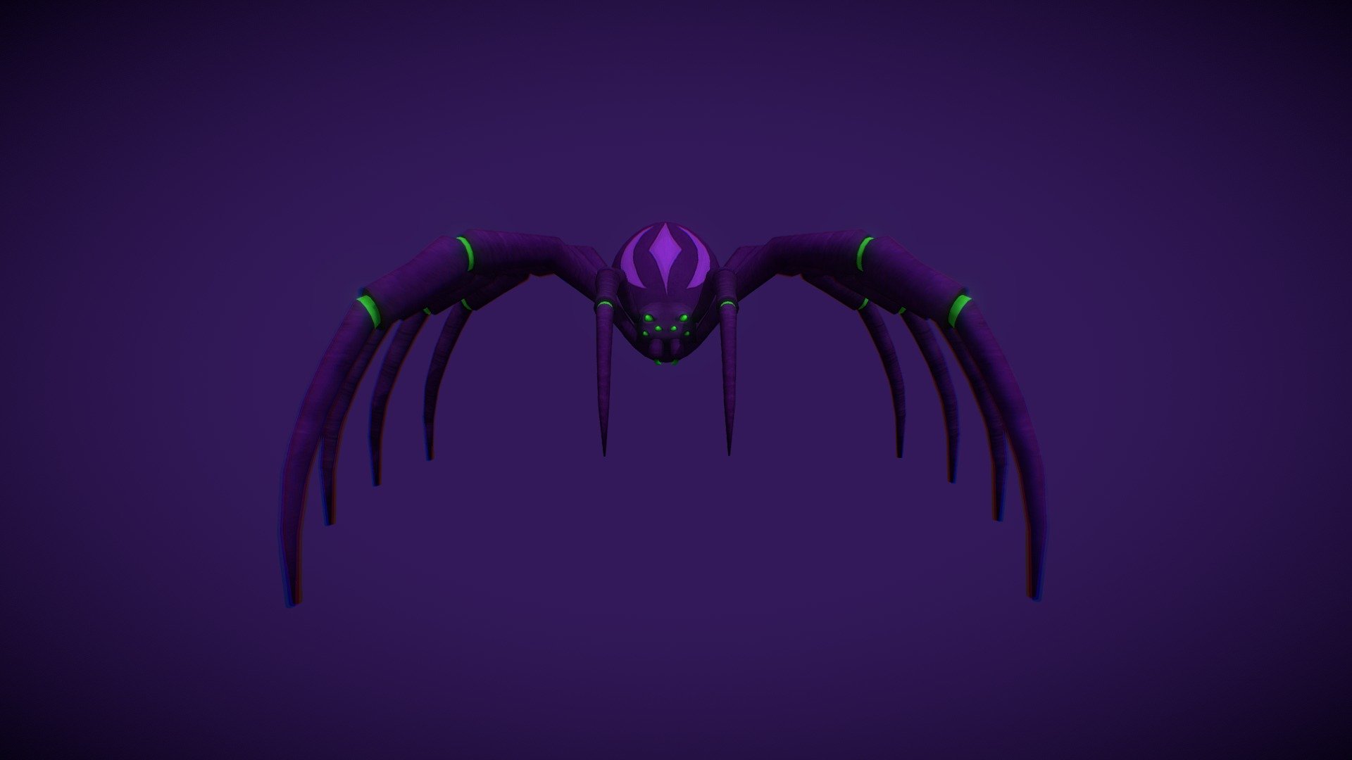 Stylized Poisonous spider - 3D model by saraylealg [f1fa6dd] - Sketchfab