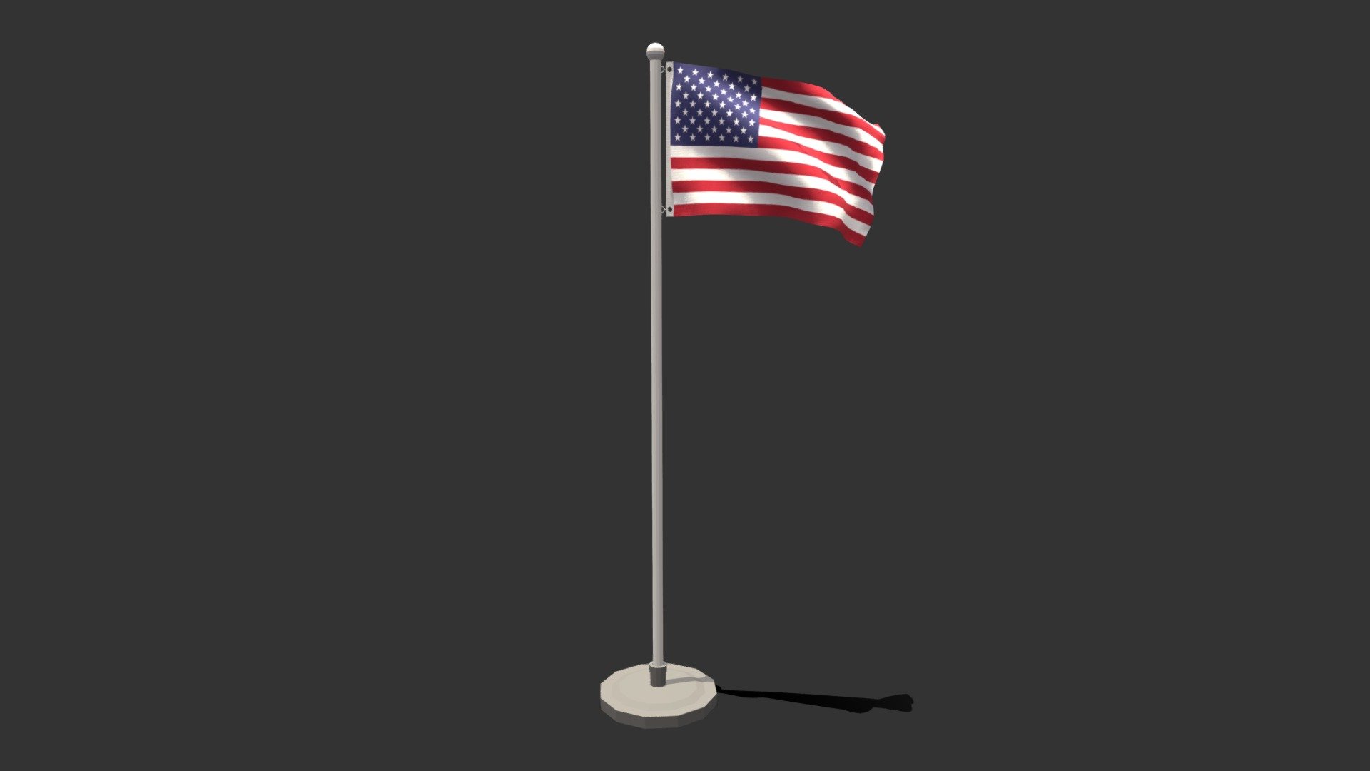 Low Poly Seamless Animated USA Flag - Buy Royalty Free 3D model by ...