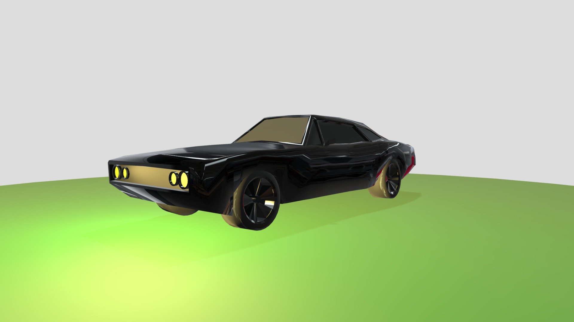 Dodge Charger Low Poly - Download Free 3D model by RacanModels [f1fd5f9 ...
