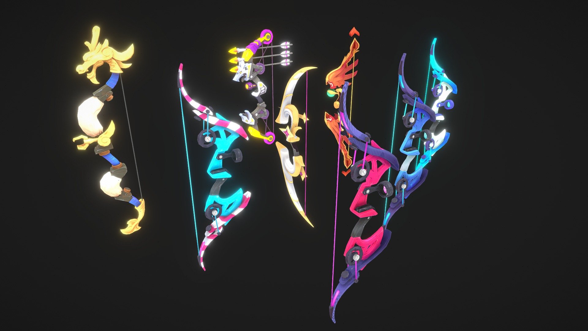 Anime bow collection - Buy Royalty Free 3D model by Luna Studio ...