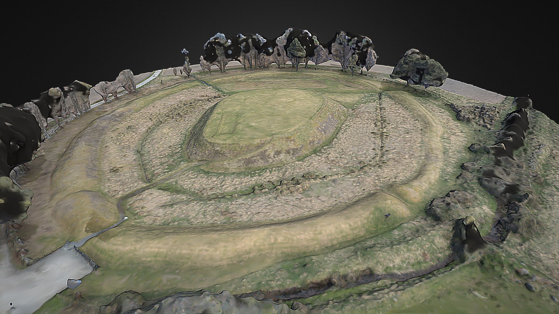 Peel of Lumphanan, Aberdeenshire - Download Free 3D model by Douglas ...