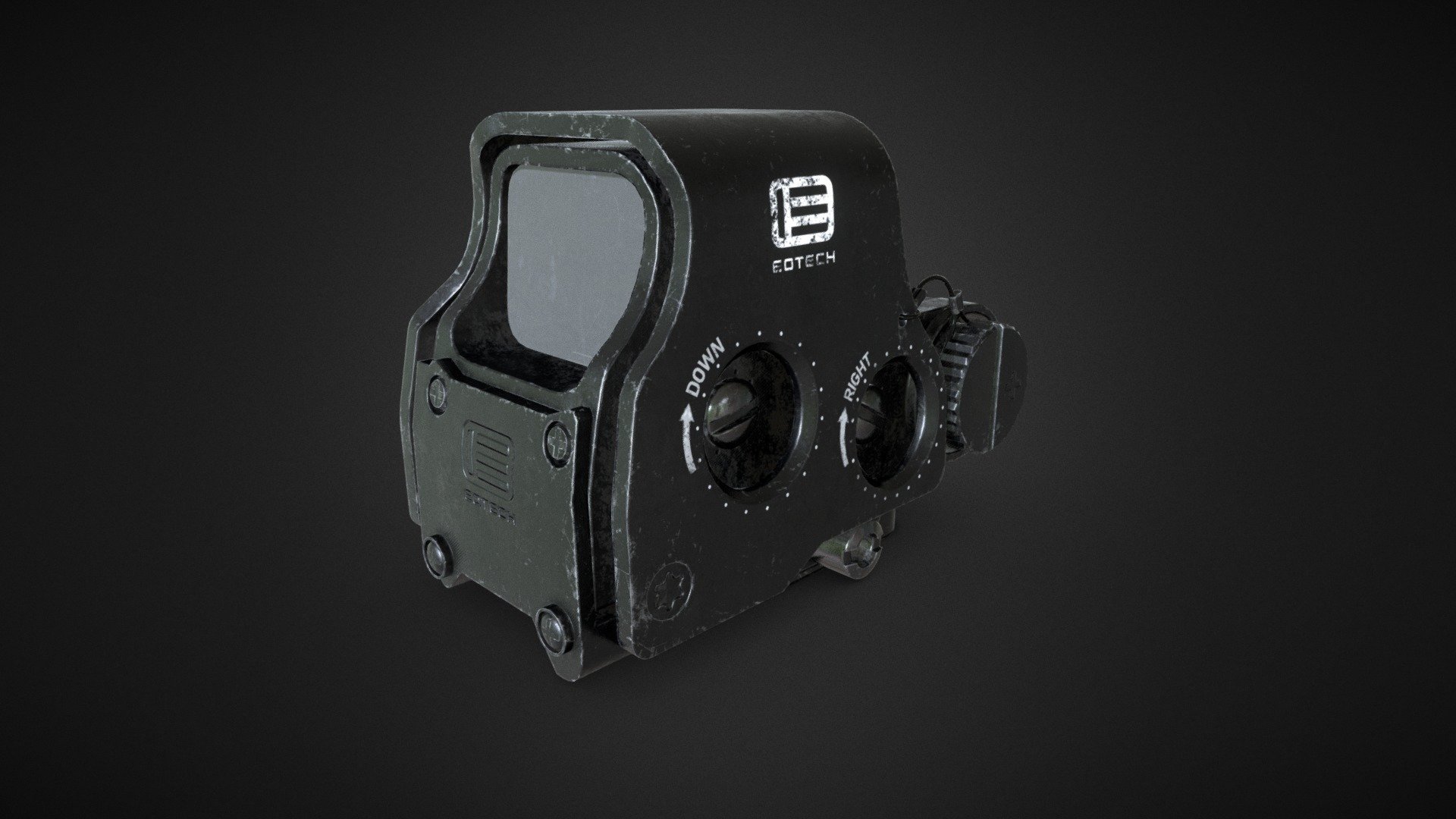 EOTech EXPS 3.0 Holographic Sight - 3D model by VerticyGraphics ...
