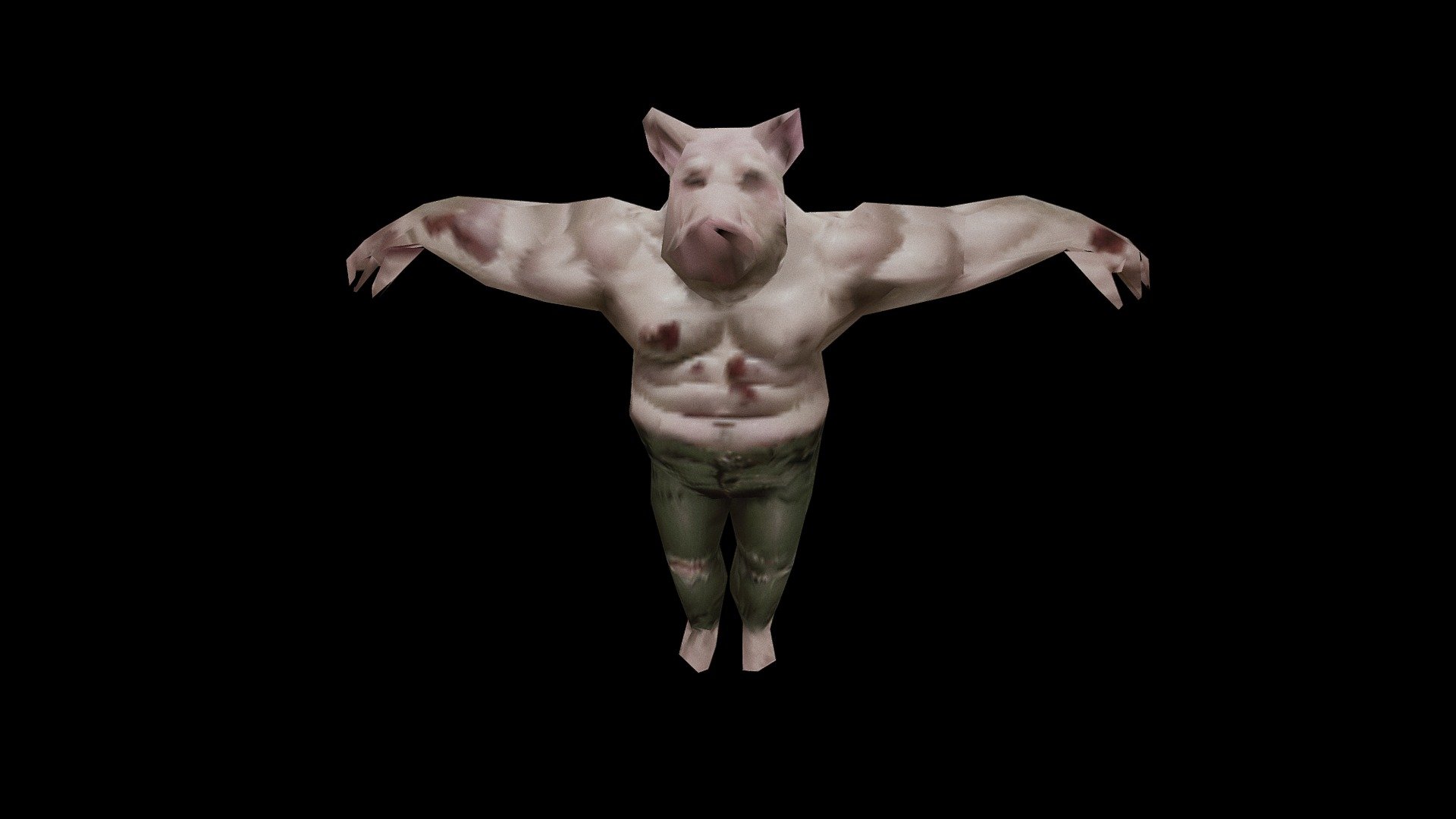 PSX Killer Pig - Retro 3D Character - 3D model by retrospud [f1fff78 ...