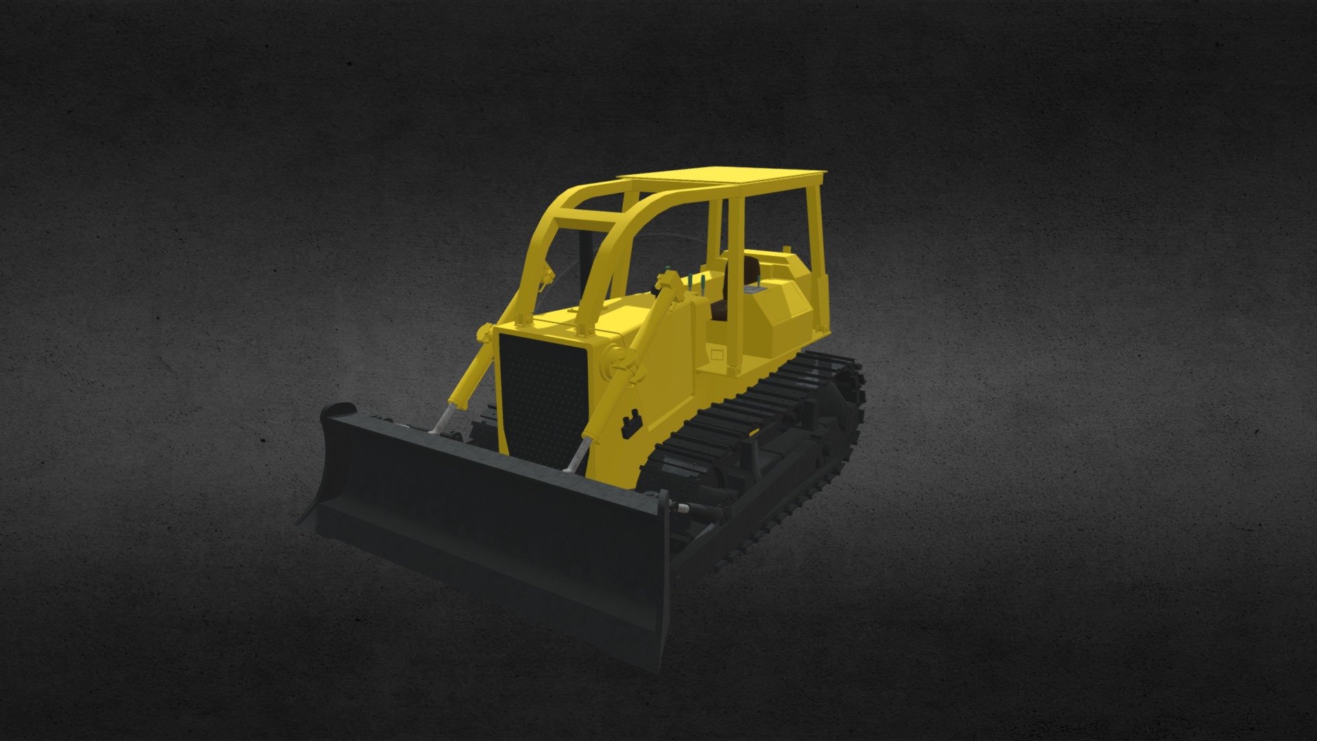 CAT Dozer Car D6d - 3D model by nandoxun [f201afe] - Sketchfab
