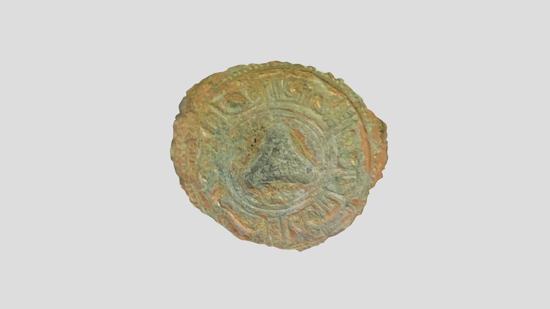 WMID-DE4E6F Early Medieval disc brooch - Download Free 3D model by ...