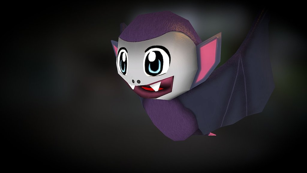 Bat - low poly - 3D model by Amil (francescolima74) (@francescolima74 ...