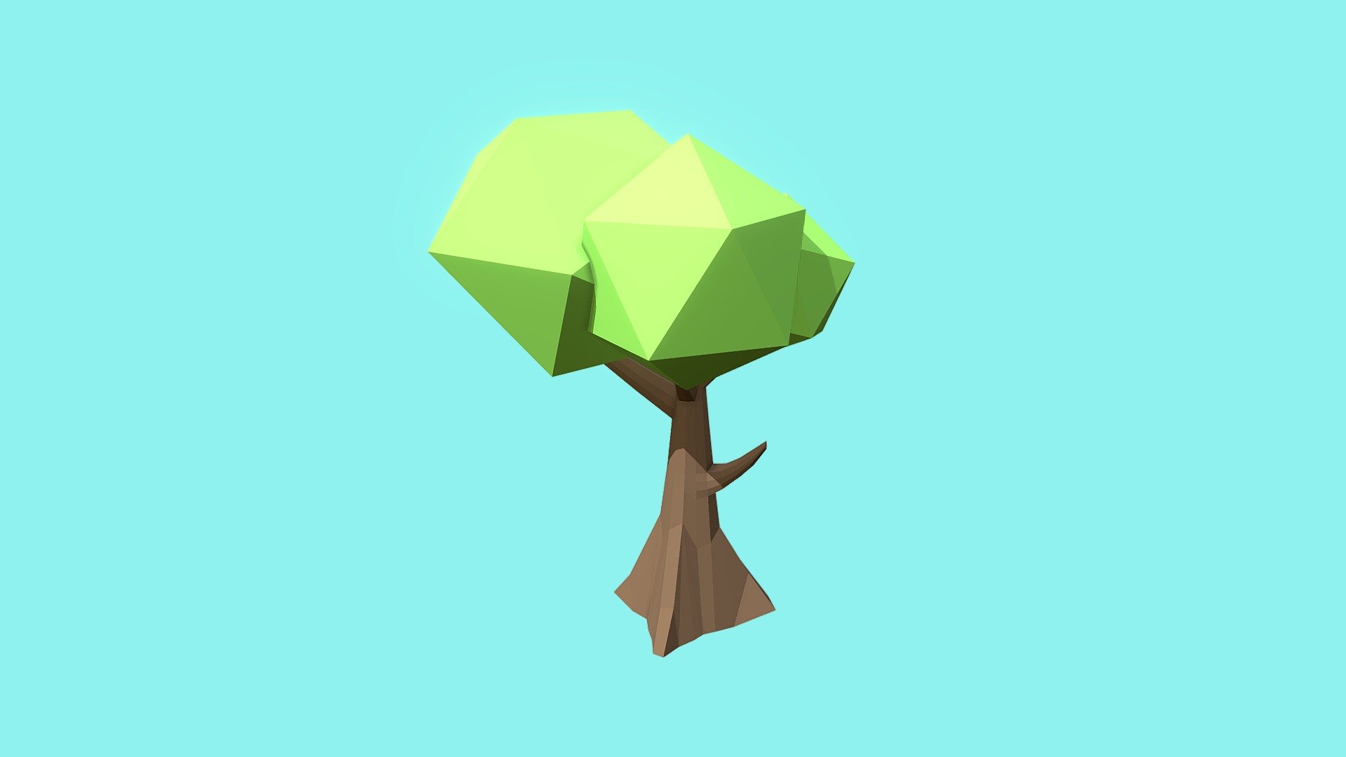 Low-Poly Tree - 3D model by Sarrus [f206267] - Sketchfab
