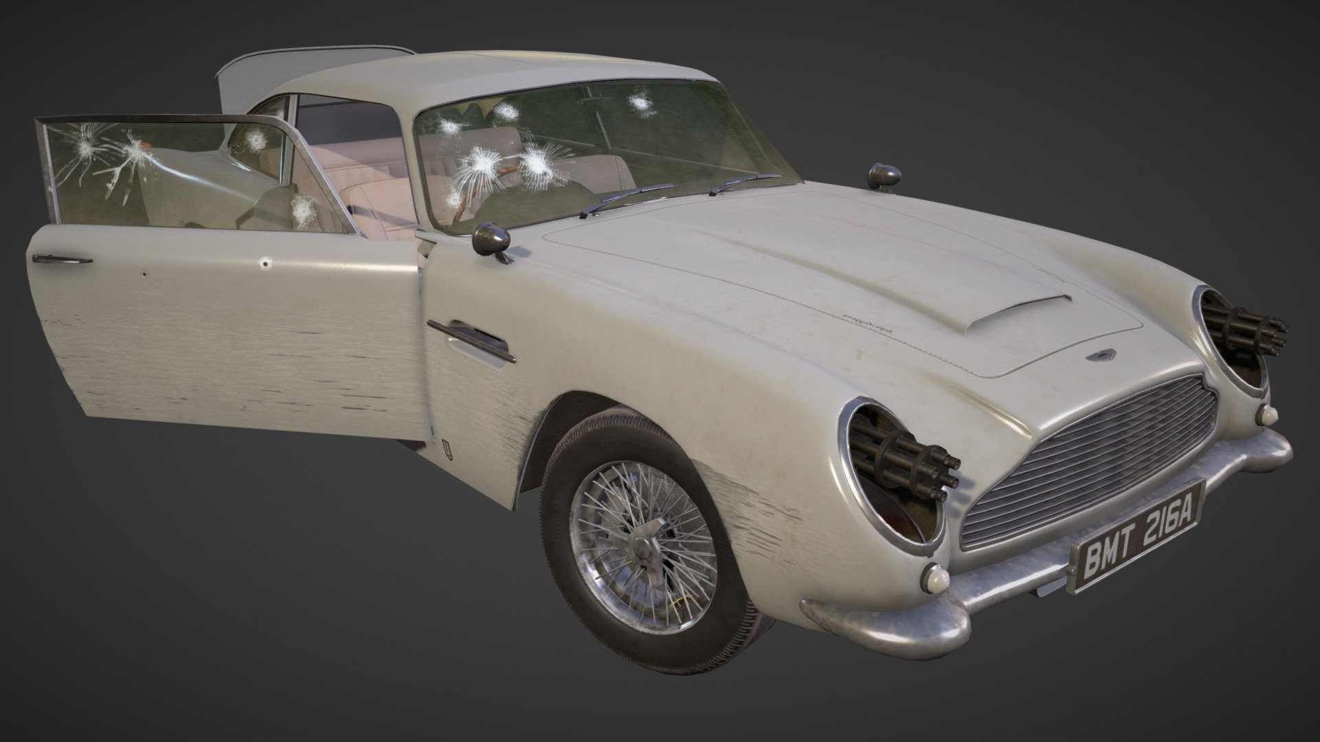 Aston Martin DB5 - 3D model by Andrii (@animaDron) [f20658d] - Sketchfab