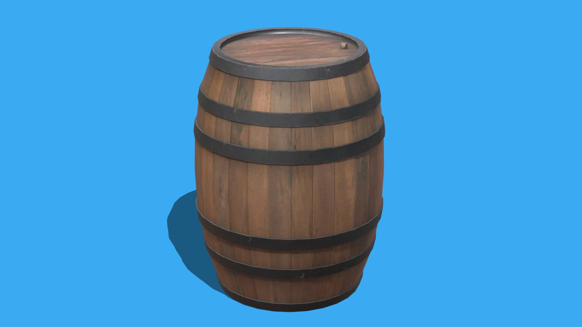 Wooden Barrel 3D Model - Download Free 3D model by ℜ𝔢𝔞𝔩 𝔖𝔩𝔦𝔪 𝔖𝔥𝔞𝔡𝔶 ...