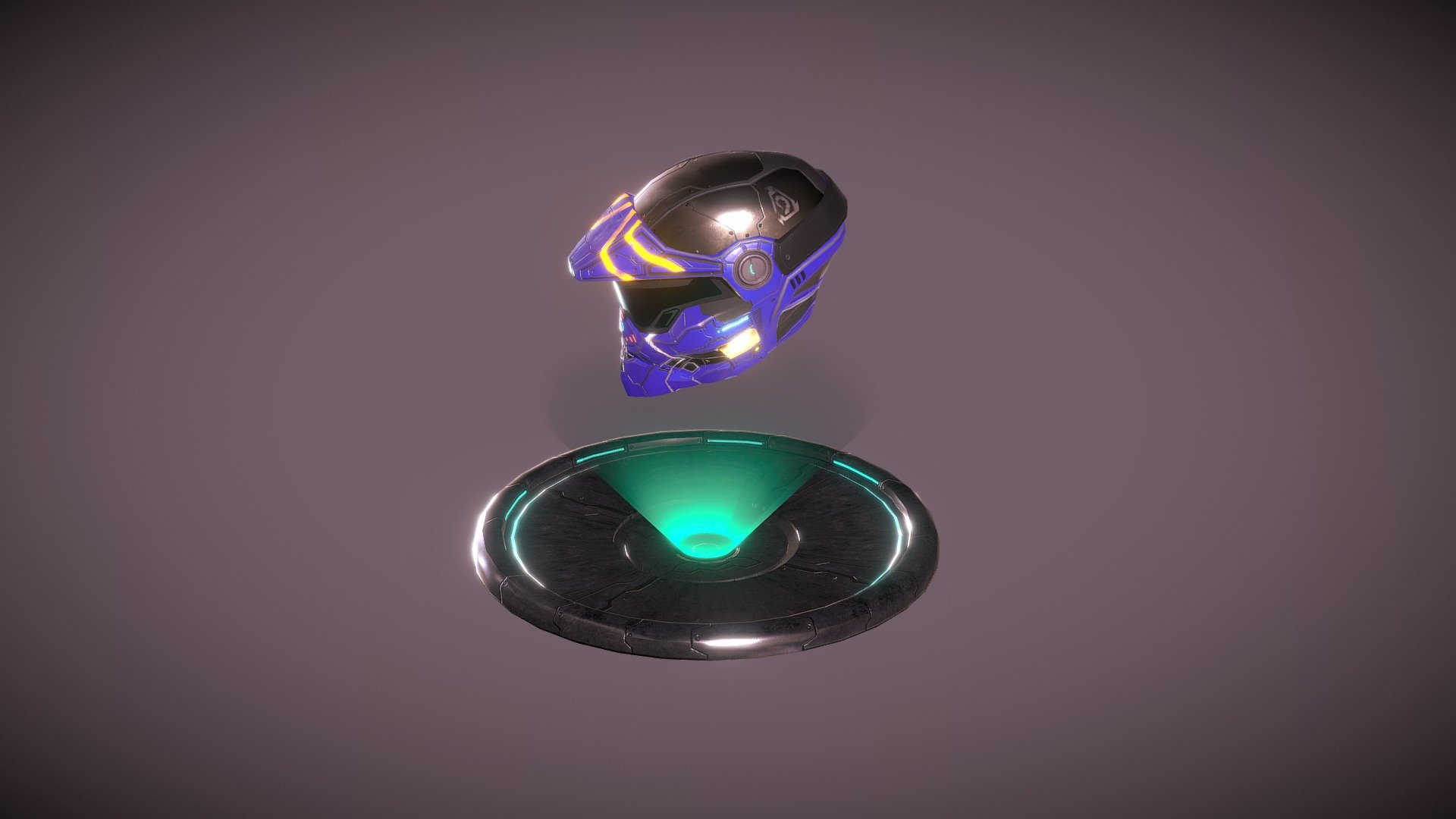 Helmet With Animation - 3D model by Zohaib1 [f209eff] - Sketchfab