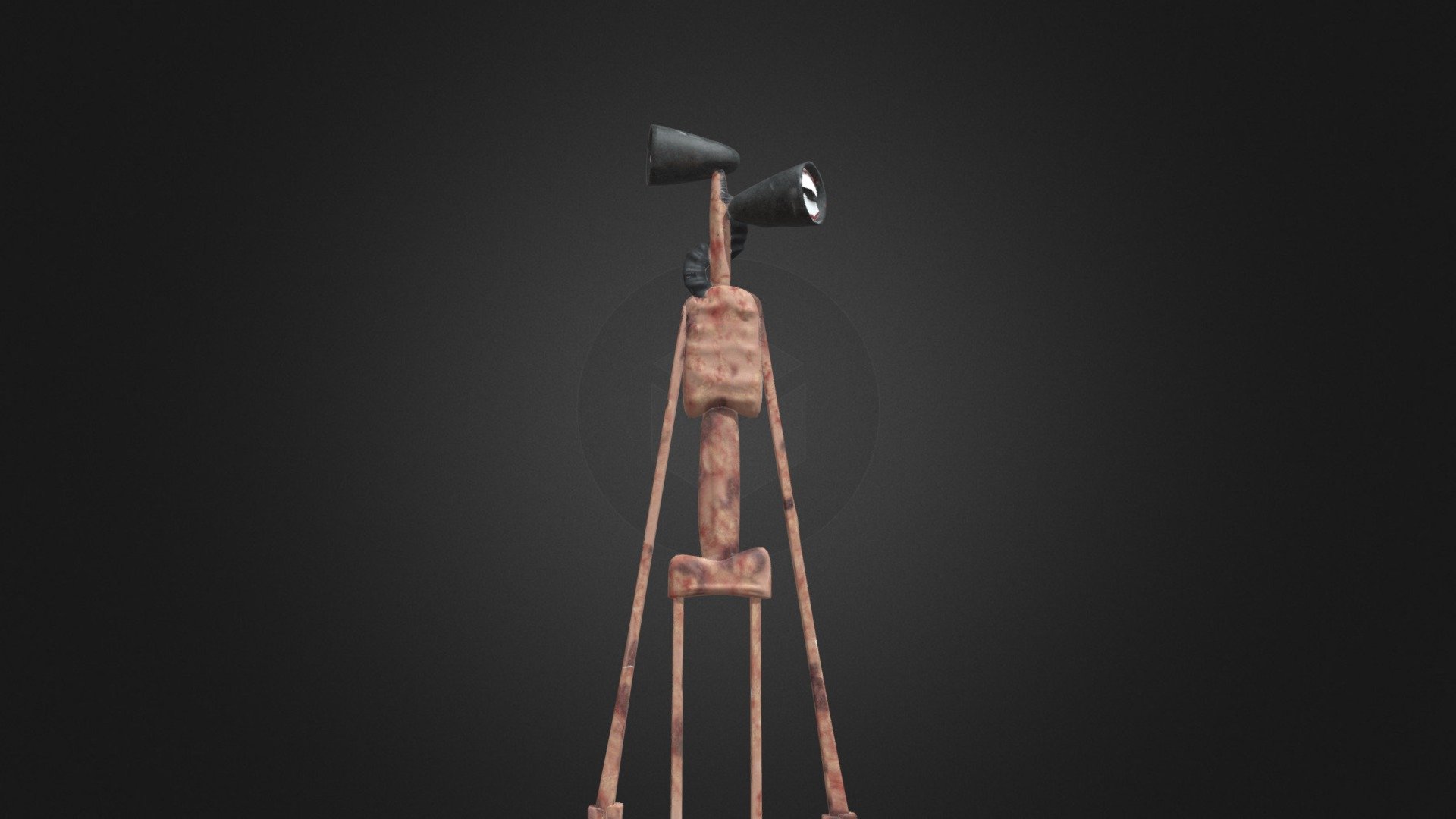 Siren Head the eight pages rig with animation - Download Free 3D model ...