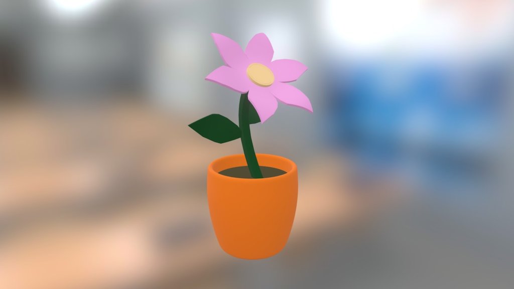 Pink Flower - Download Free 3D model by nibungco3 [f20a60b] - Sketchfab