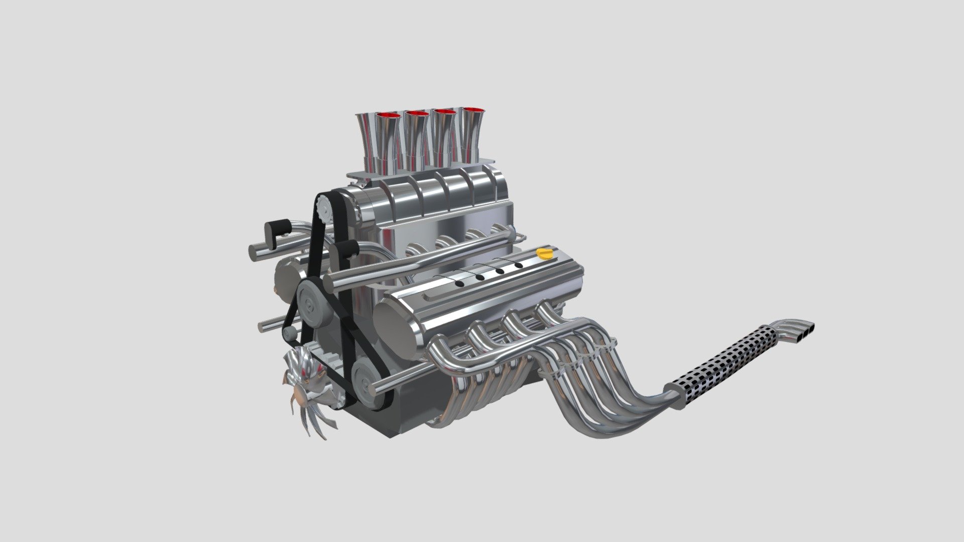 V8 Hot Rod Engine - Download Free 3D model by ShotaB [f20acef] - Sketchfab
