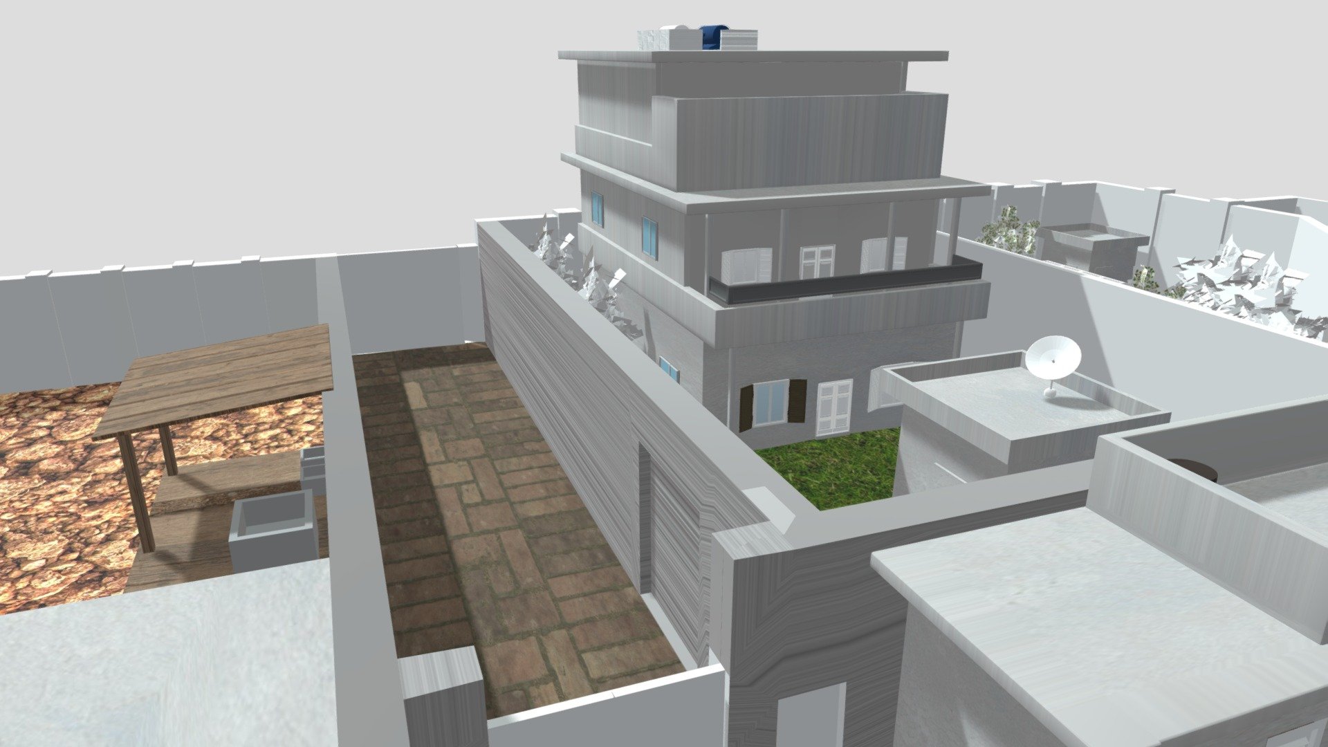 Osama bin laden House/compound - Abbottabad - Download Free 3D model by ...