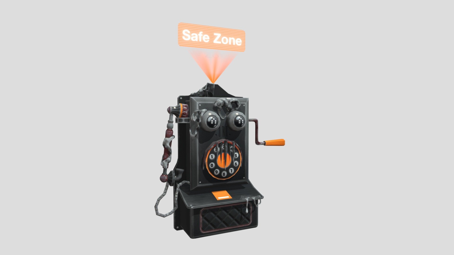 Orange Safe Zone [Ghost Engine] Phone - Download Free 3D model by ...