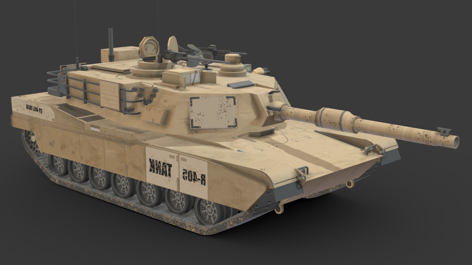 Tank Low-Poly # 1 - 3D model by Sidra (@Sidramax) [f20d676] - Sketchfab