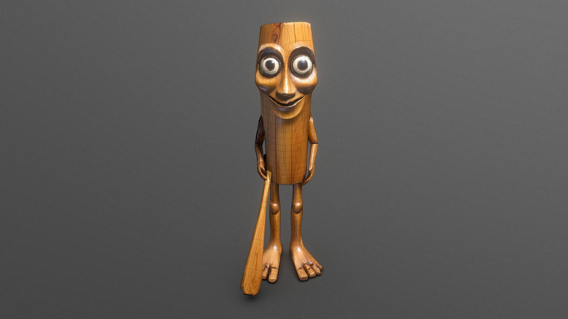 Tung Tung Tung Sahur (Lowpoly version) - Download Free 3D model by ...