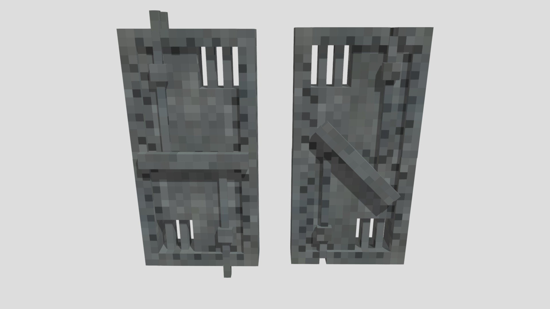 Steel doors - Download Free 3D model by ullert [f20fd36] - Sketchfab