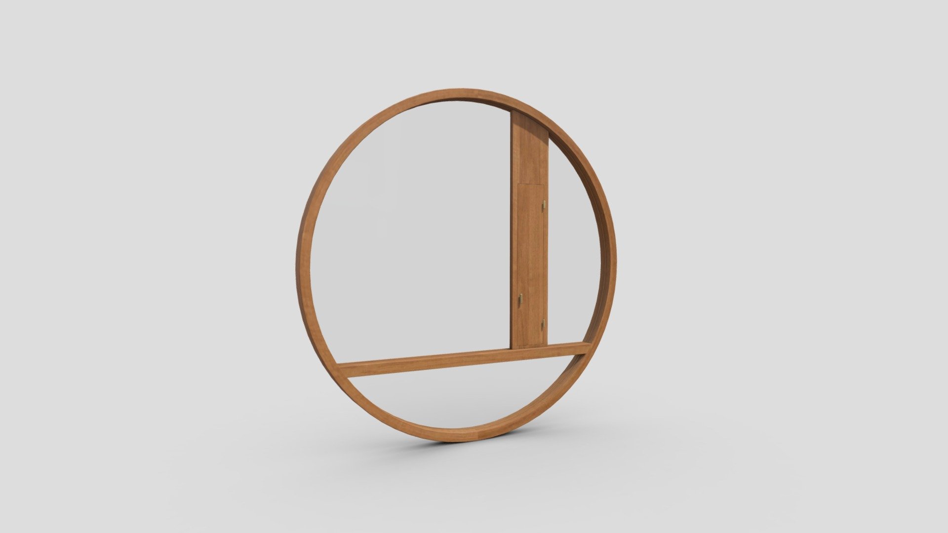 WOOD CIRCLE WINDOW - Buy Royalty Free 3D model by interior model ...