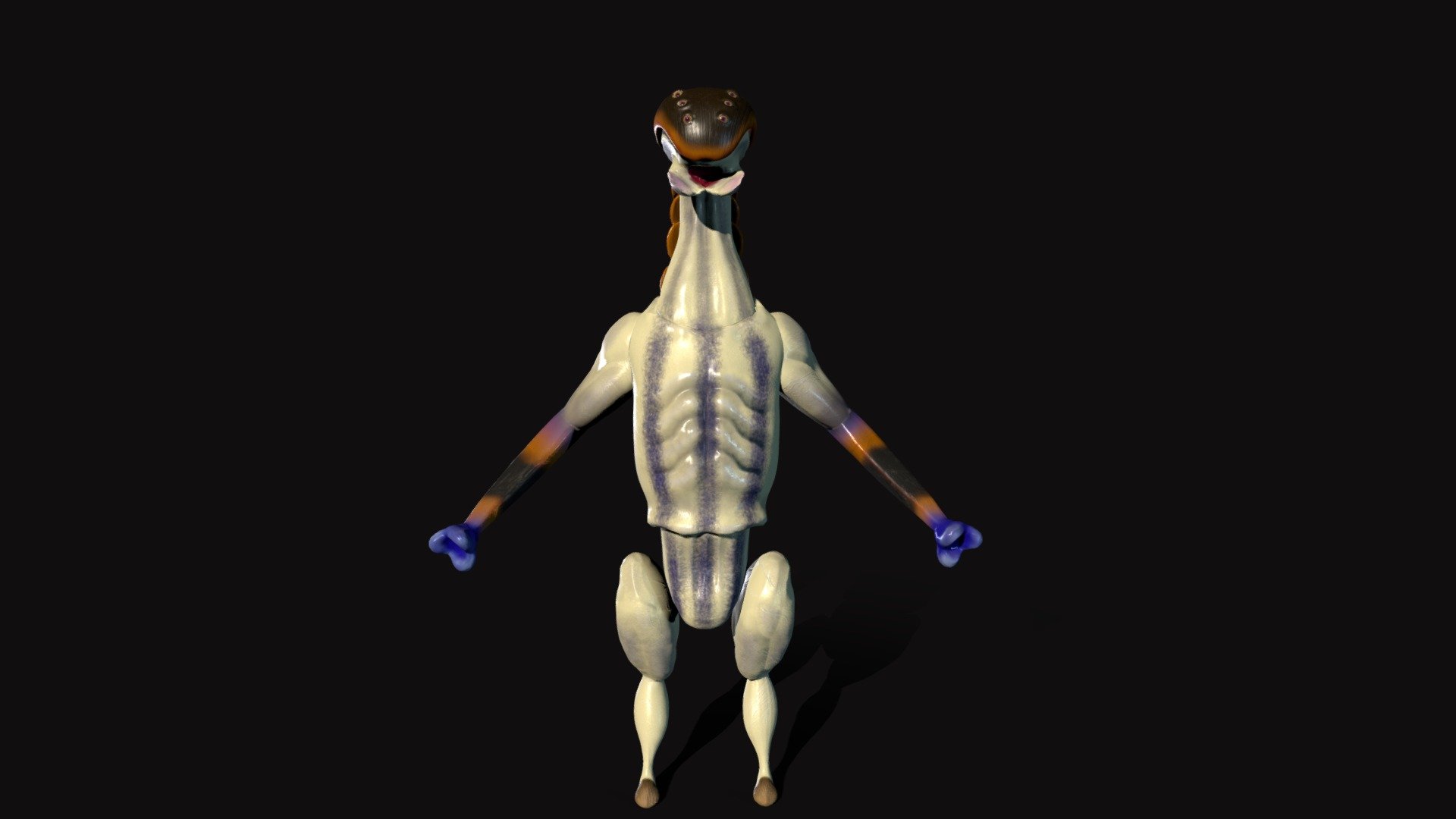 Chitinous Monster - 3D model by xorot [f21161e] - Sketchfab
