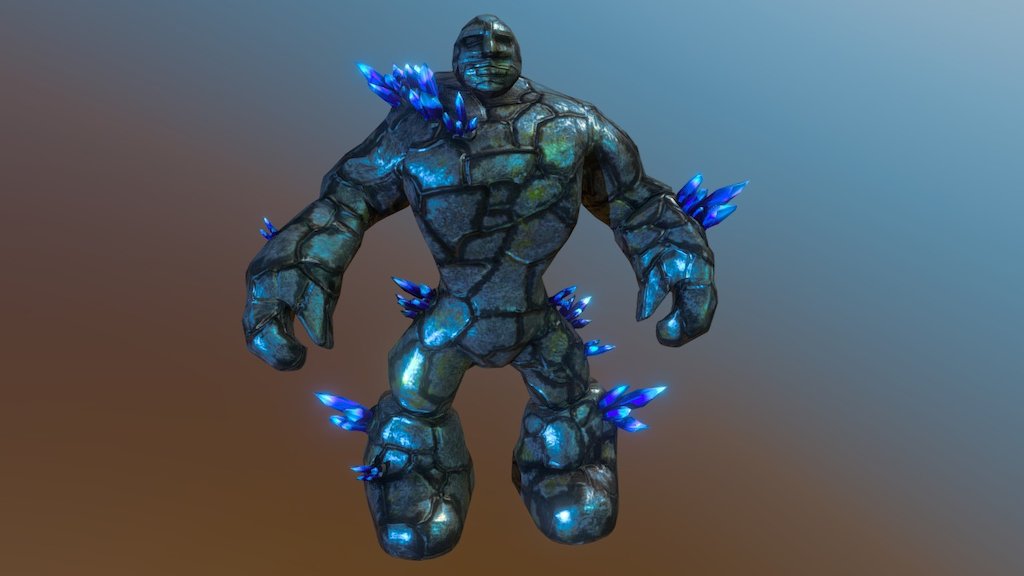 Rock Golem - 3D model by Marina Vildanova (@kittenpuff) [f2117aa ...